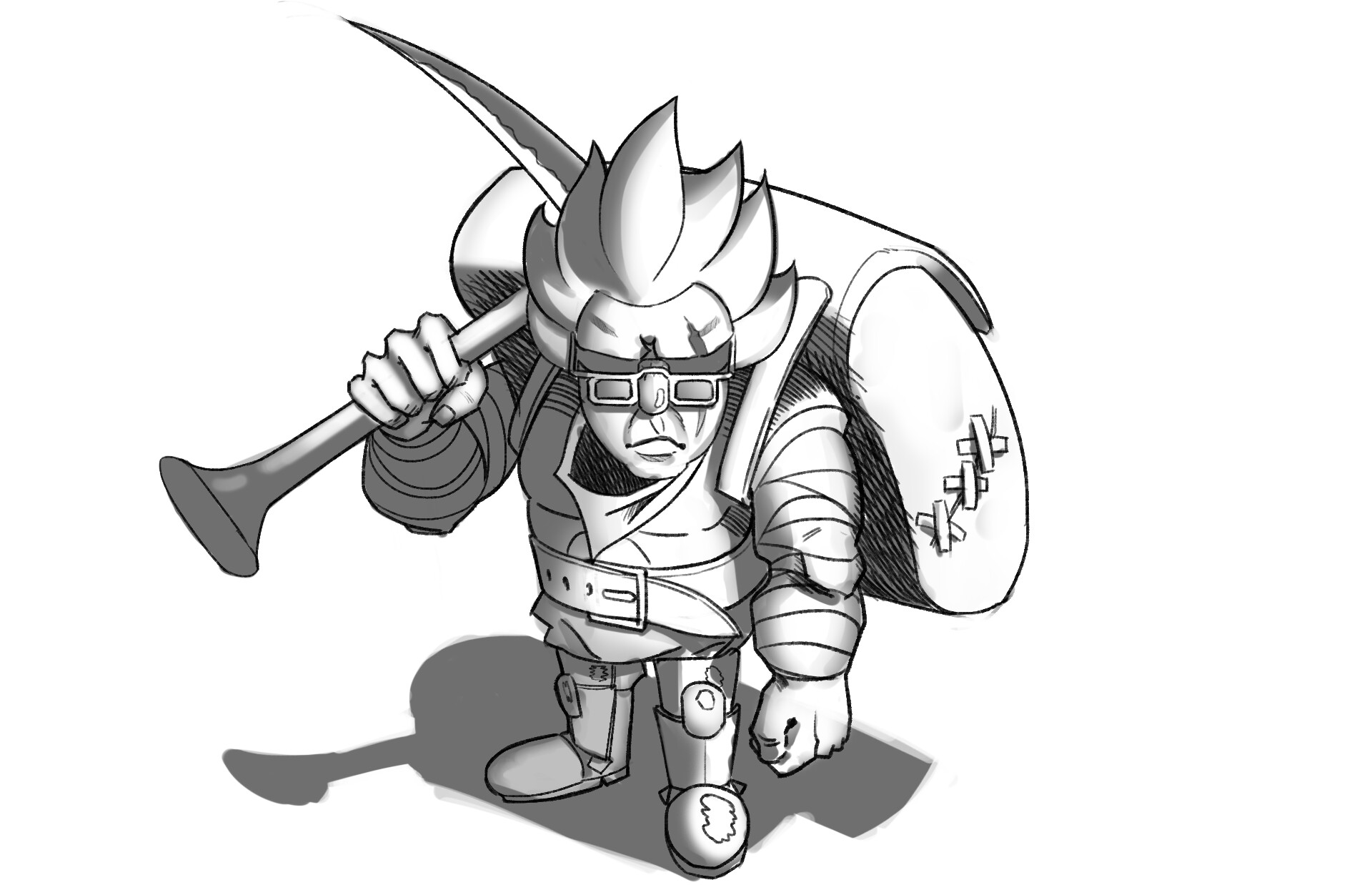 ArtStation - Dwarf Miner - Process