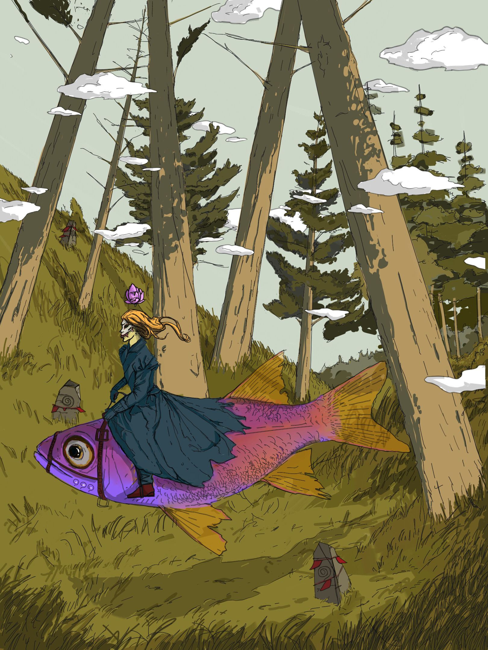 ArtStation - Akashita - the mountain goddess