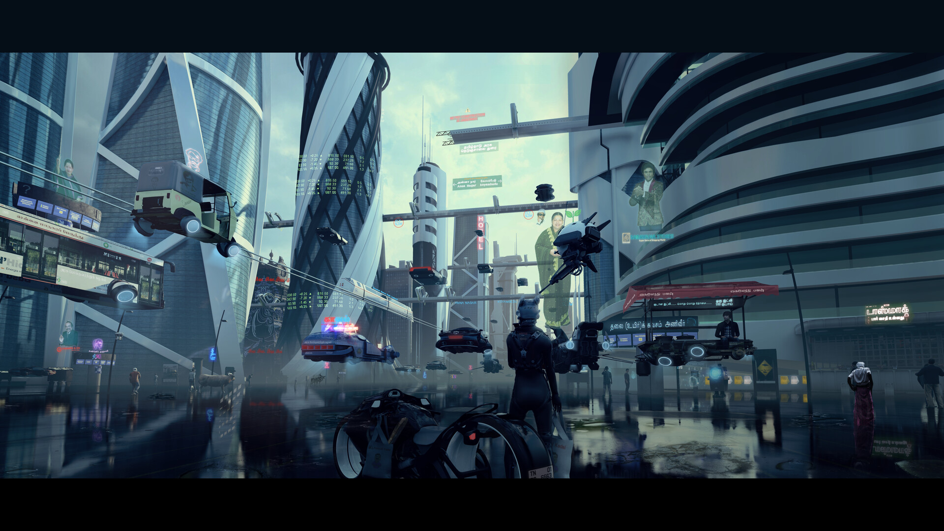 ArtStation - Concept Art - Future India - Chennai.