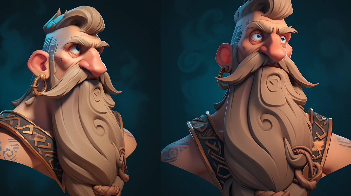 3D Head Sculpt References in 4K - Tika Art - +310 Stylized Viking Male ...