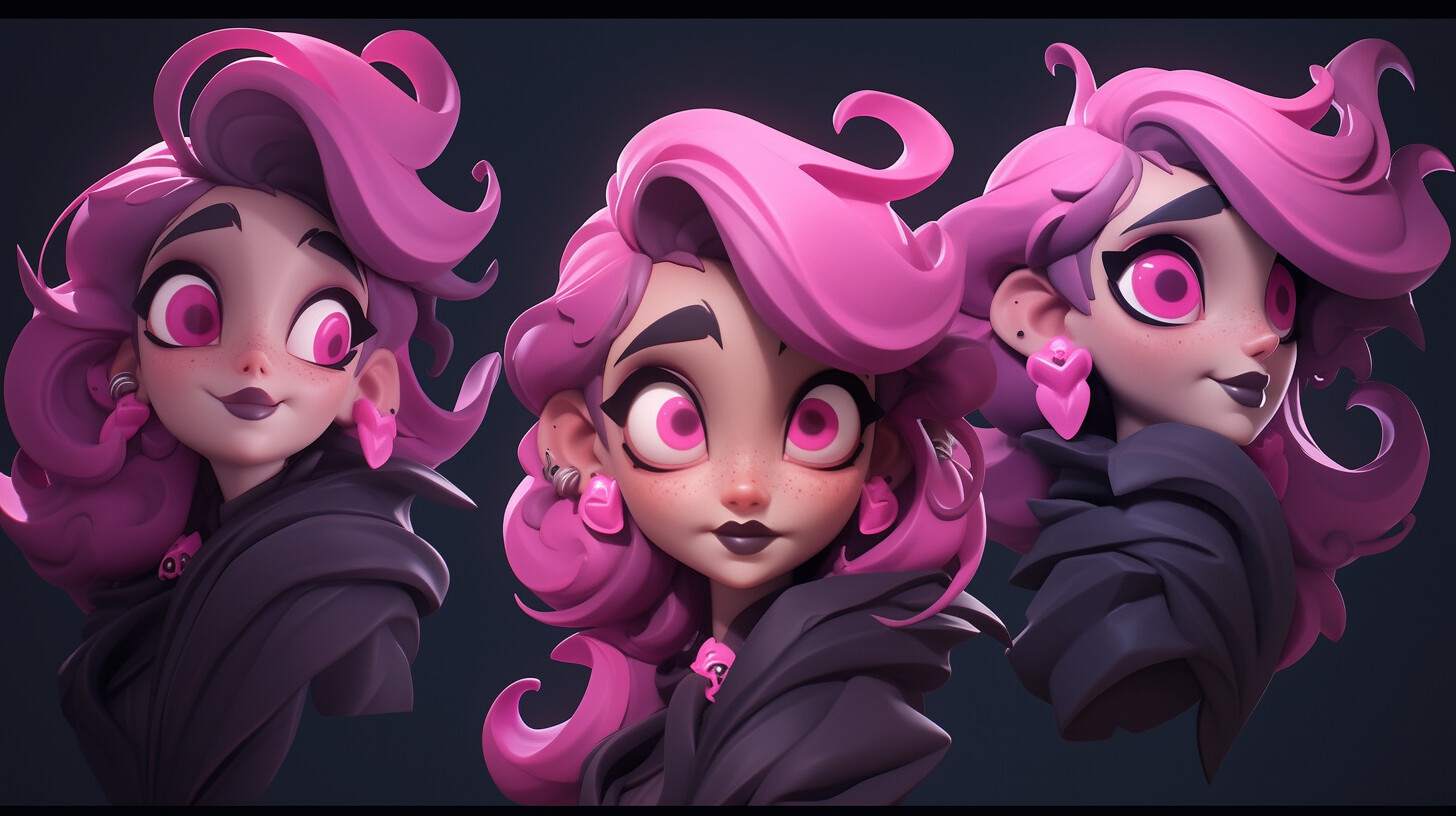 3D Head Sculpt References in 4K - Tika Art - +310 Stylized Dark Angel ...