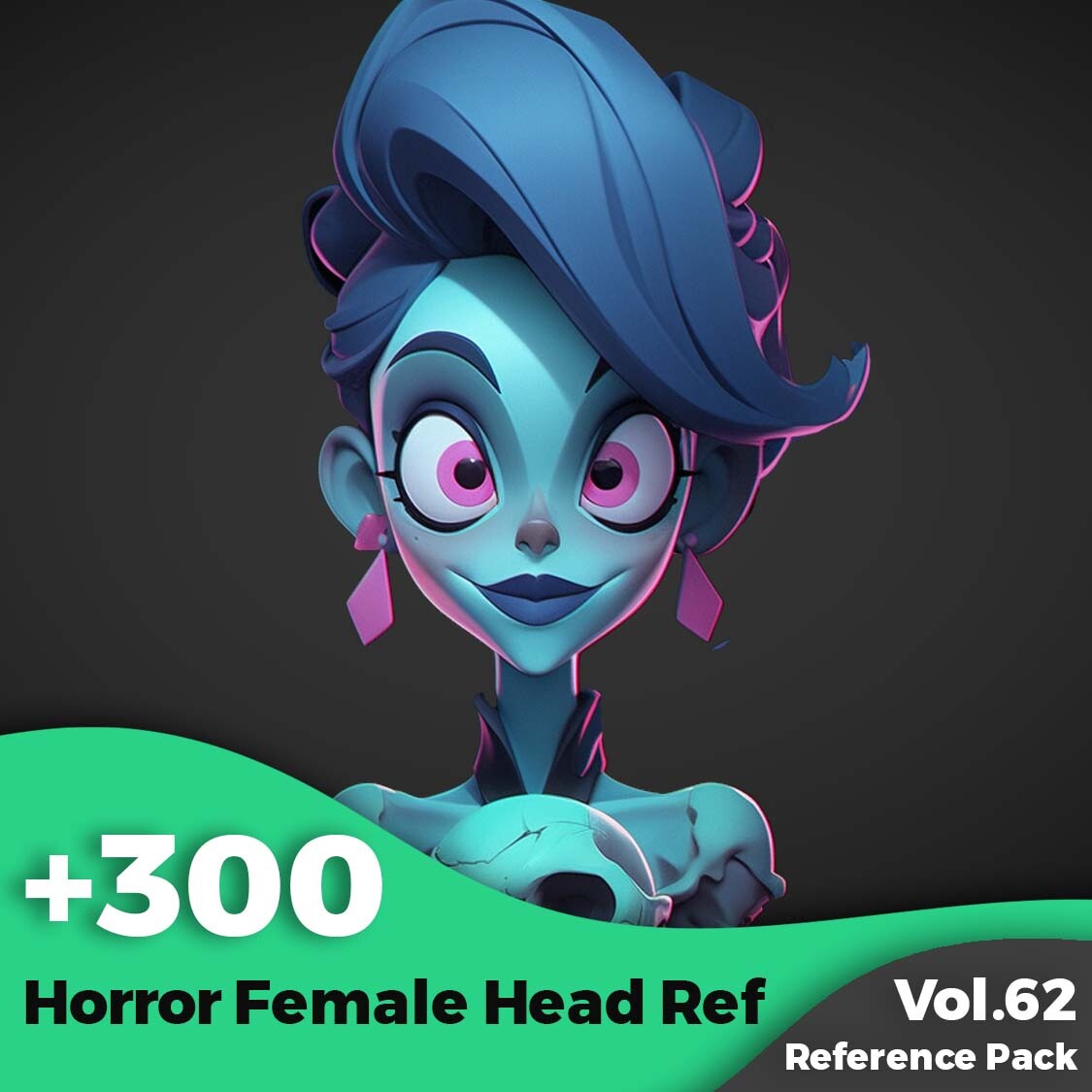 ArtStation - +300 Horror Female Head Reference(4k)