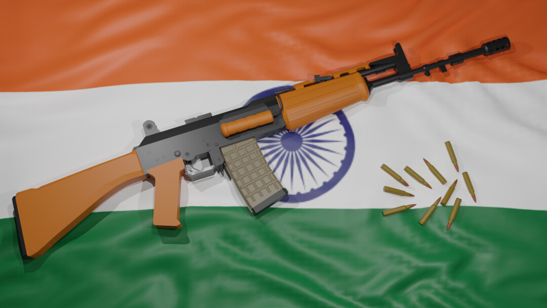 ArtStation - INSAS MK1 3D LOW POLY