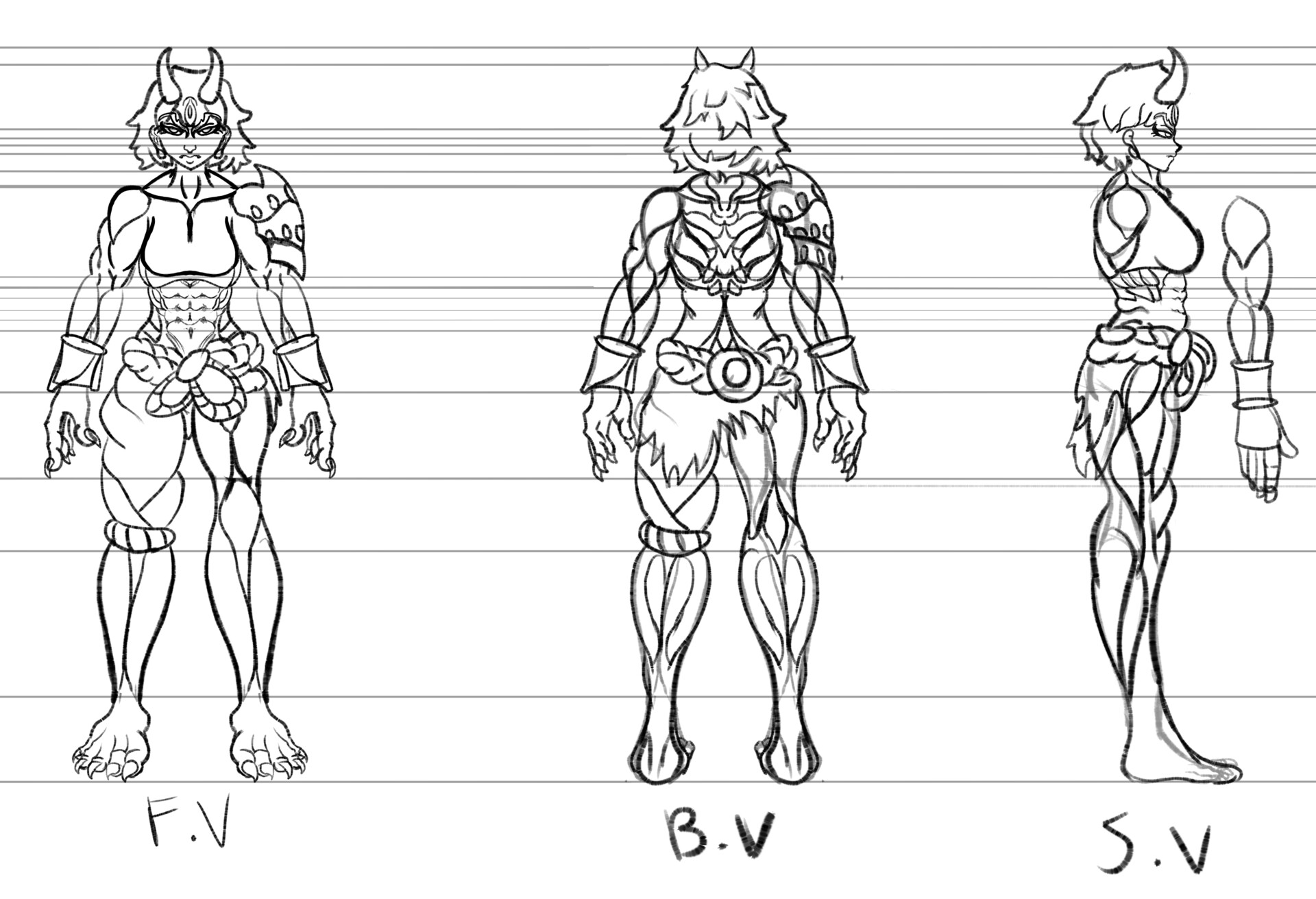 ArtStation - Modelsheet ONI OC