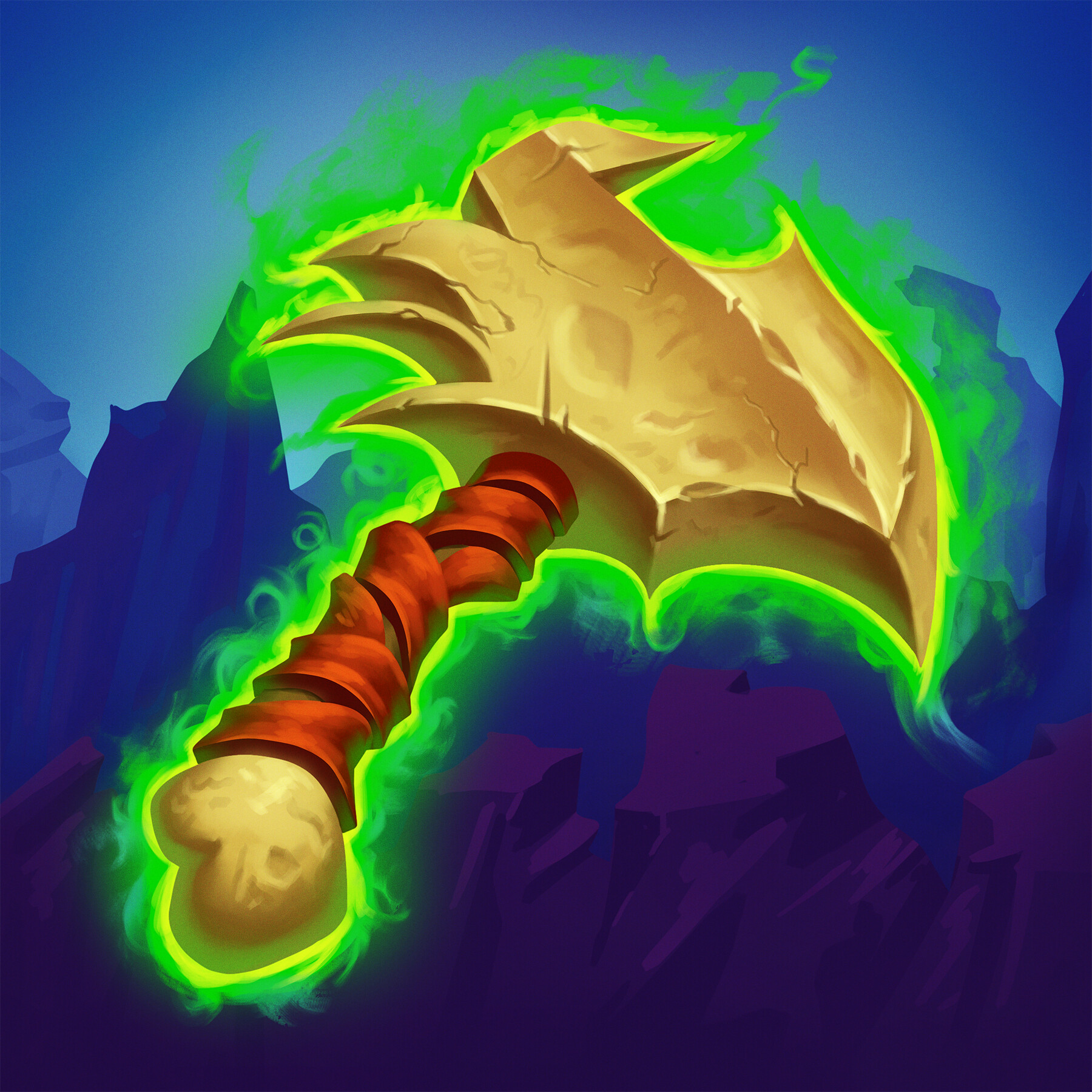 ArtStation - Bone hatchet