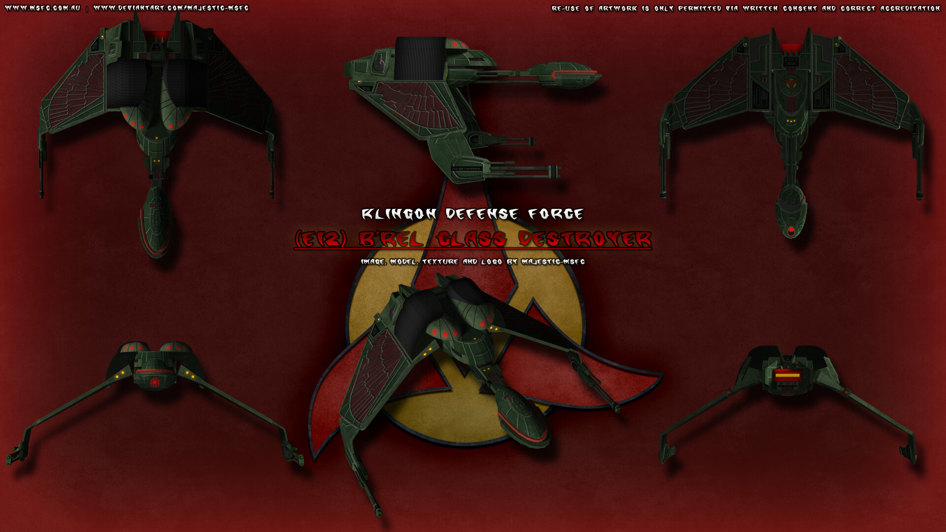 ArtStation - Klingon E12 B'rel Destroyer