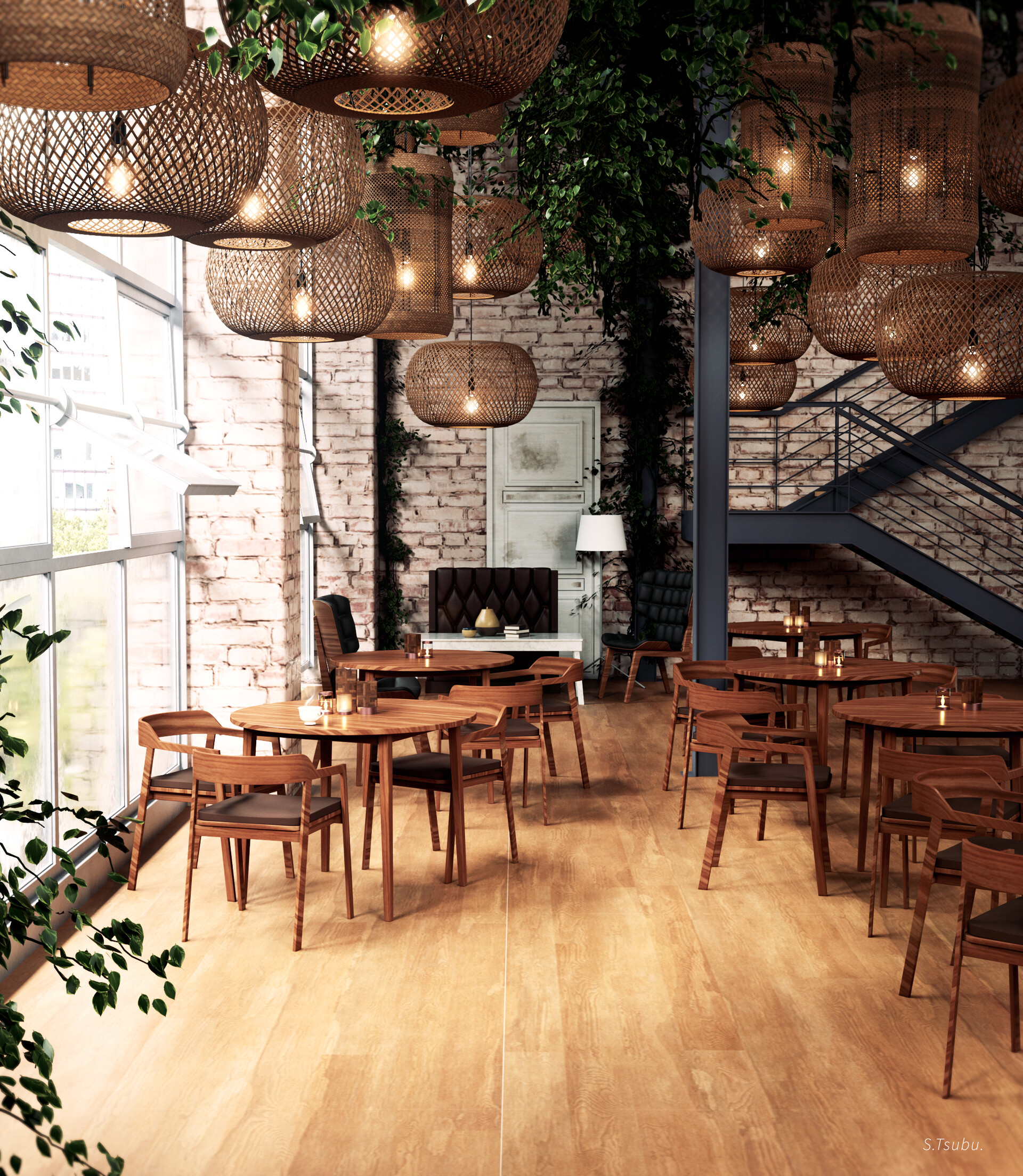 ArtStation - Cafe BG Modeling