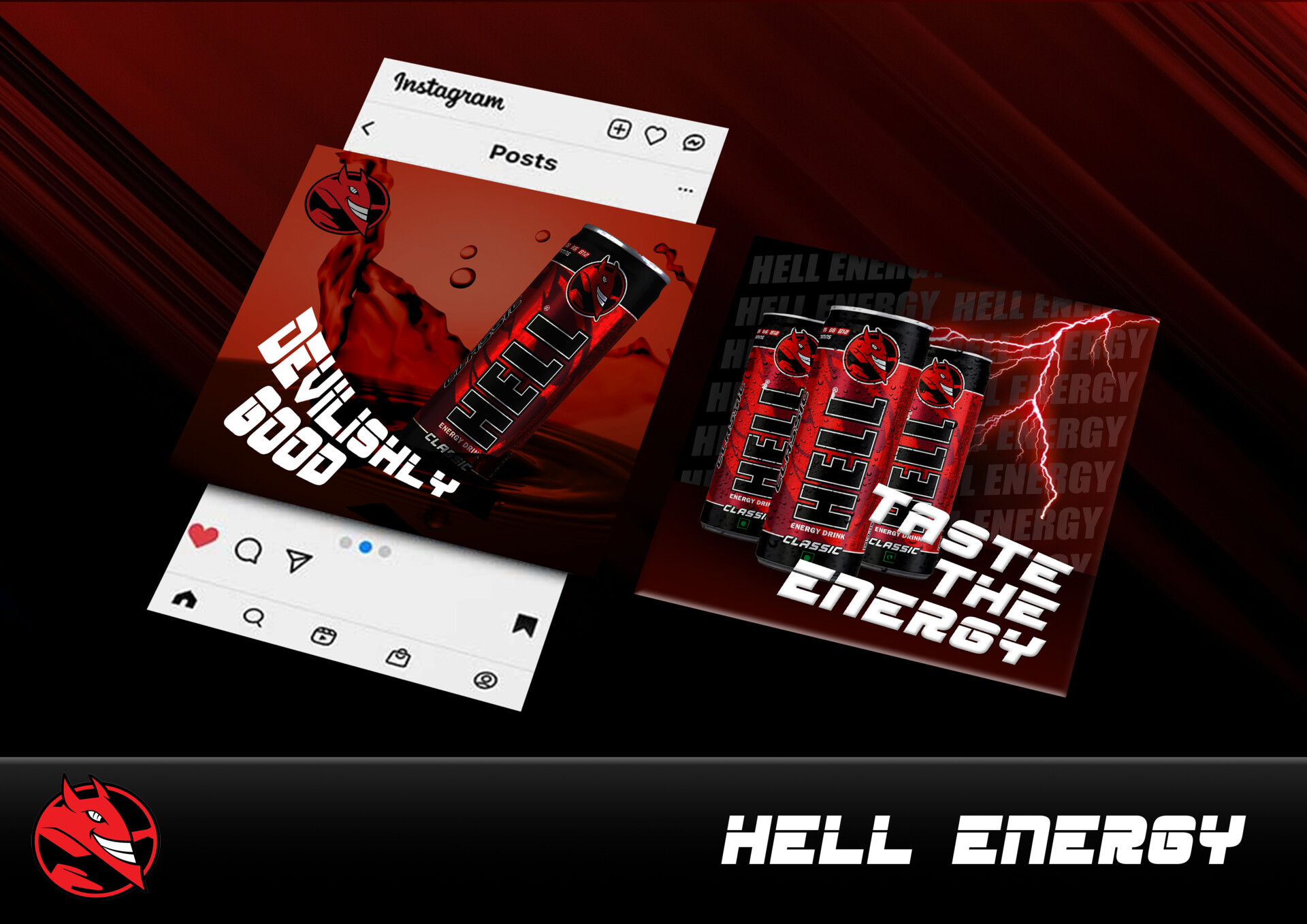 ArtStation - HELL ENERGY - social media