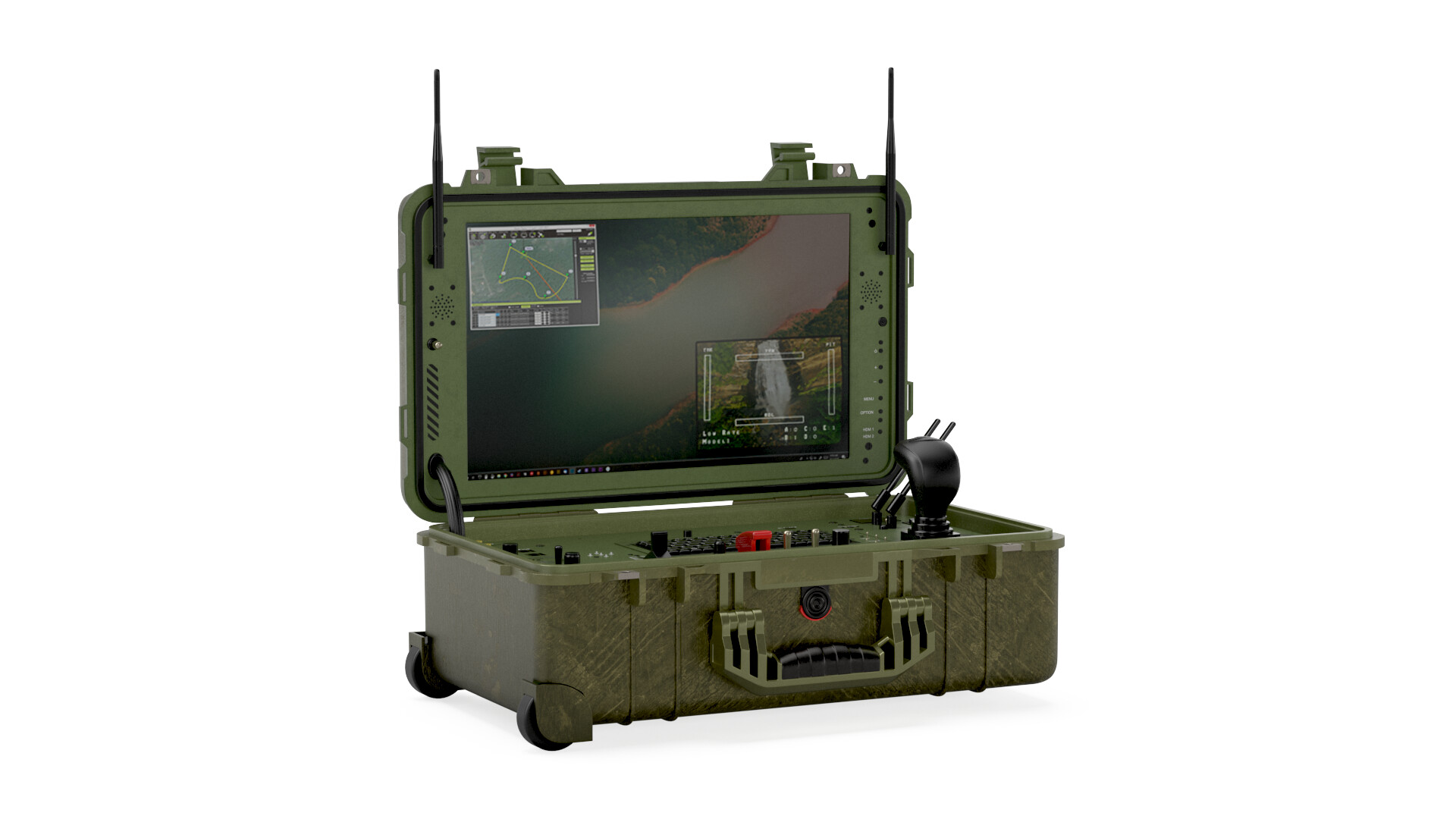 ArtStation - UAV Ground Control Station DESERT ROTOR 3D Model