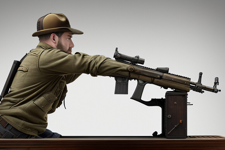 ArtStation - Man - Gun