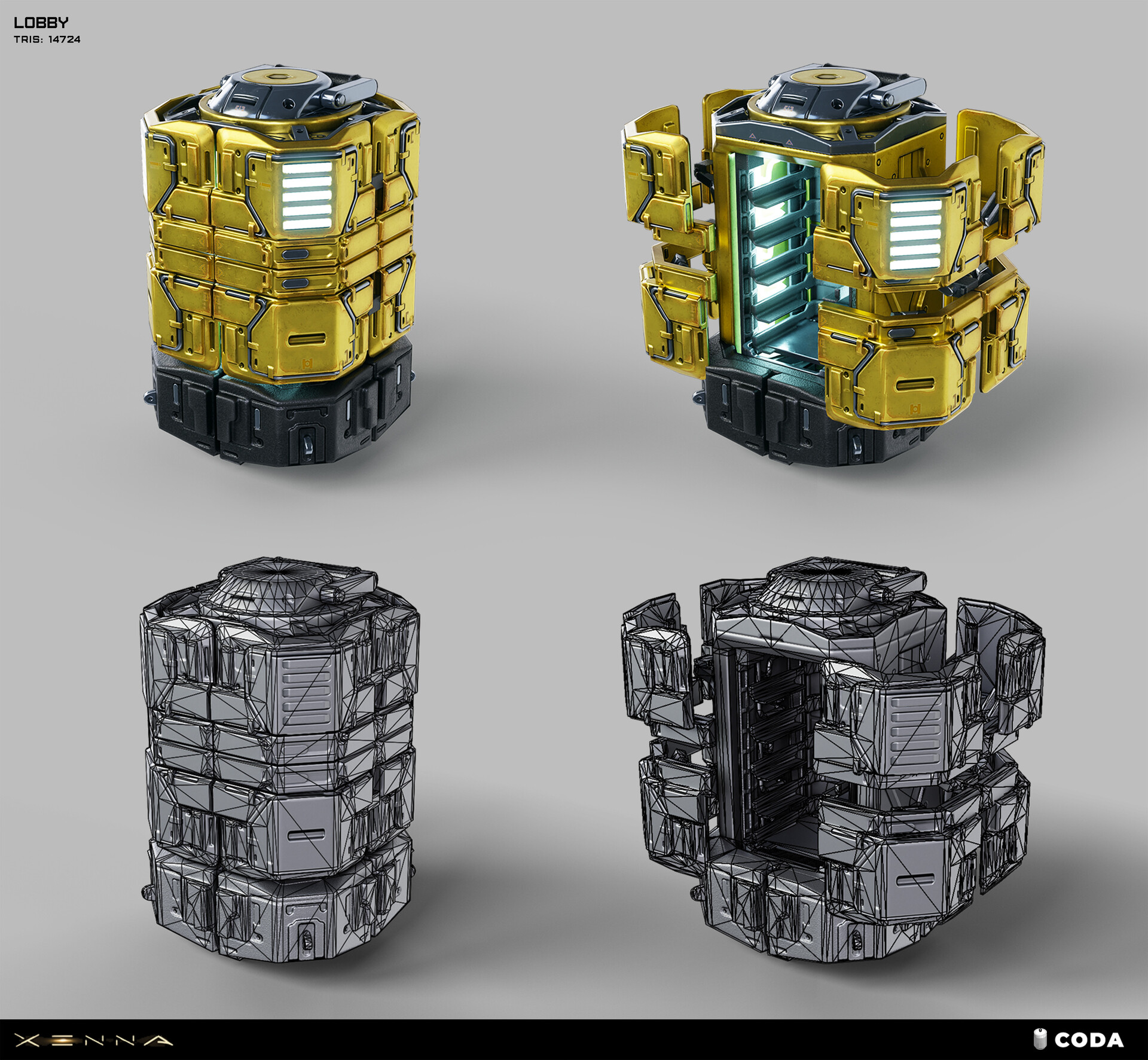 CODA - Lootbox models for the game "Xenna"