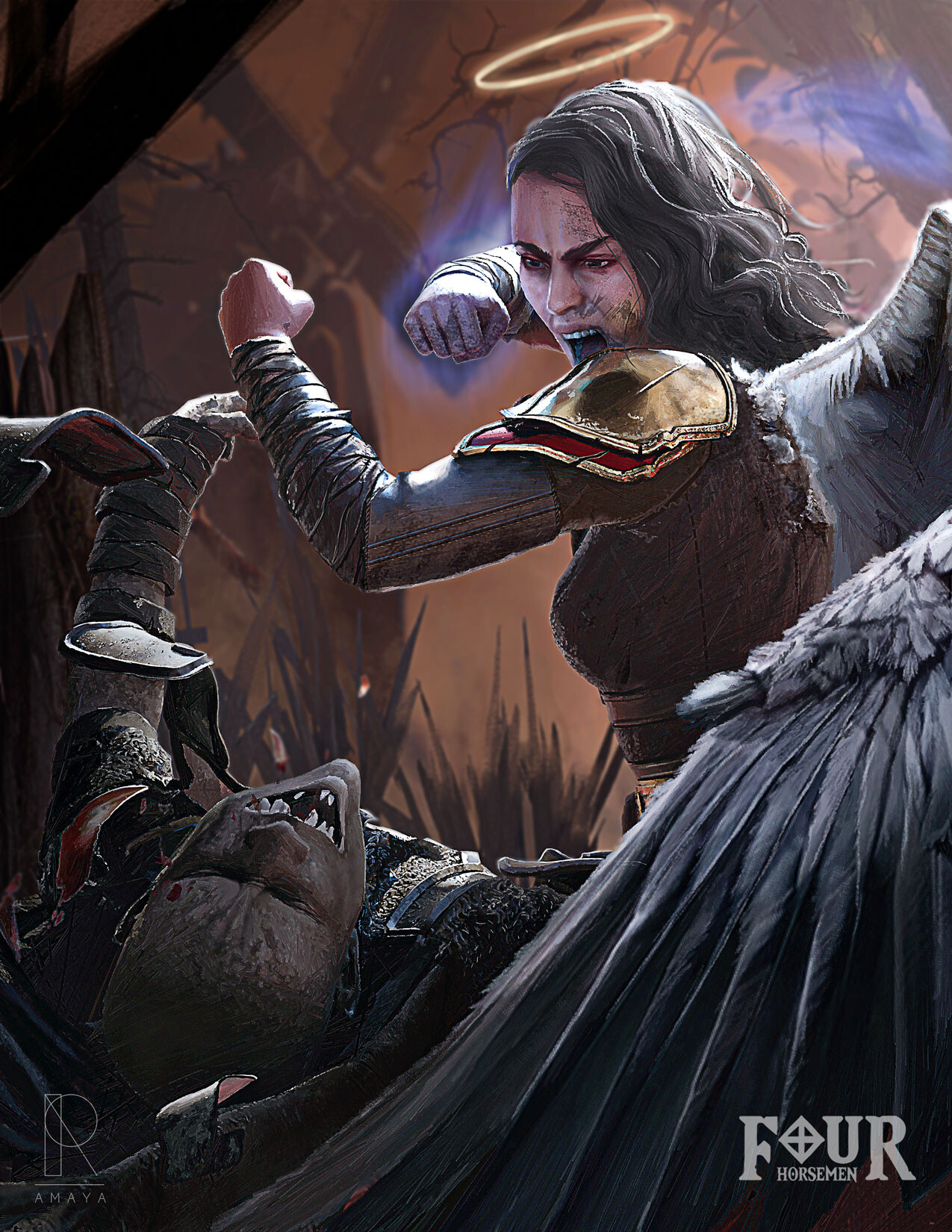 ArtStation - angels and demons