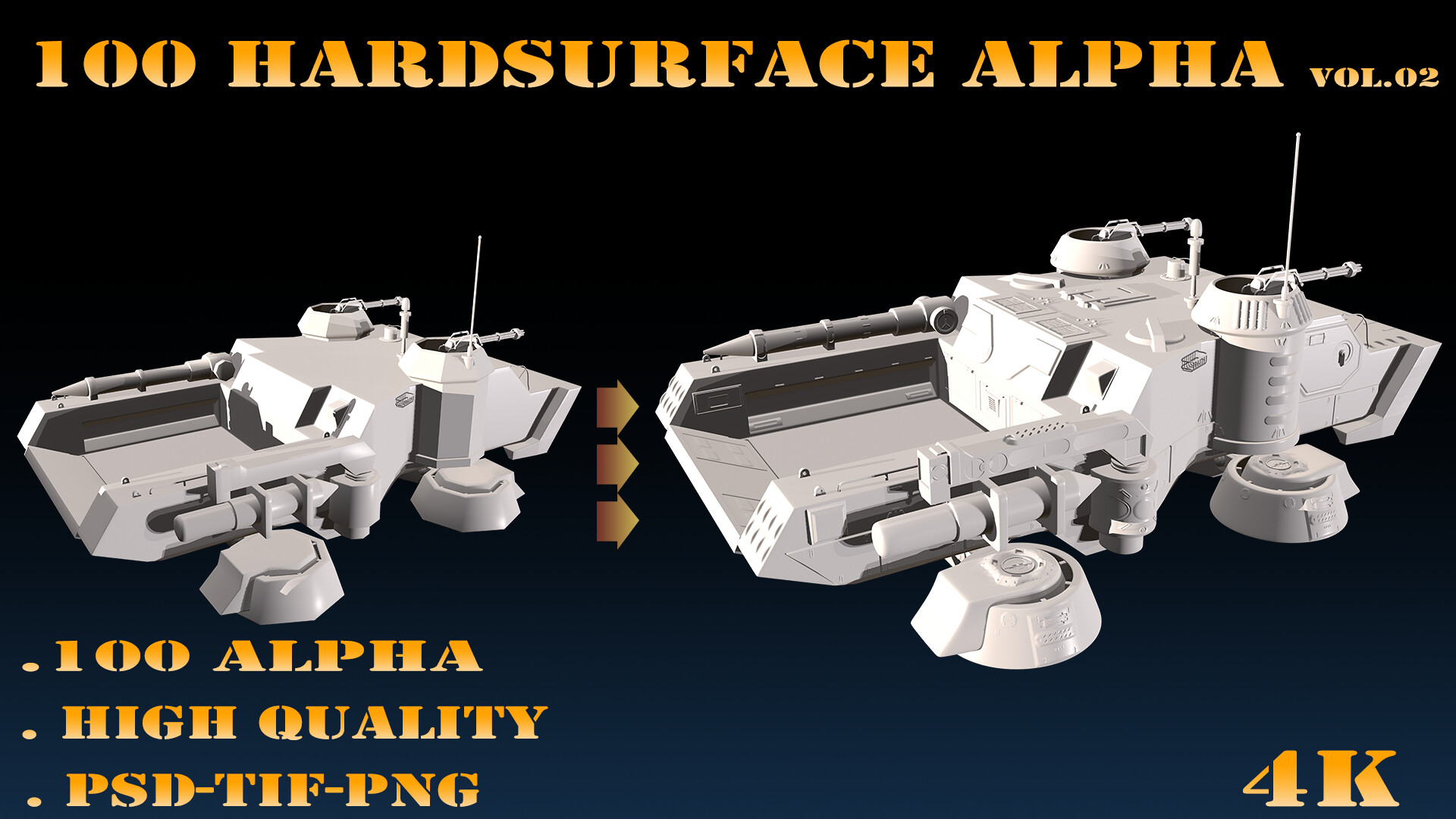 ArtStation - 100 Hardsurface Alpha vol.02