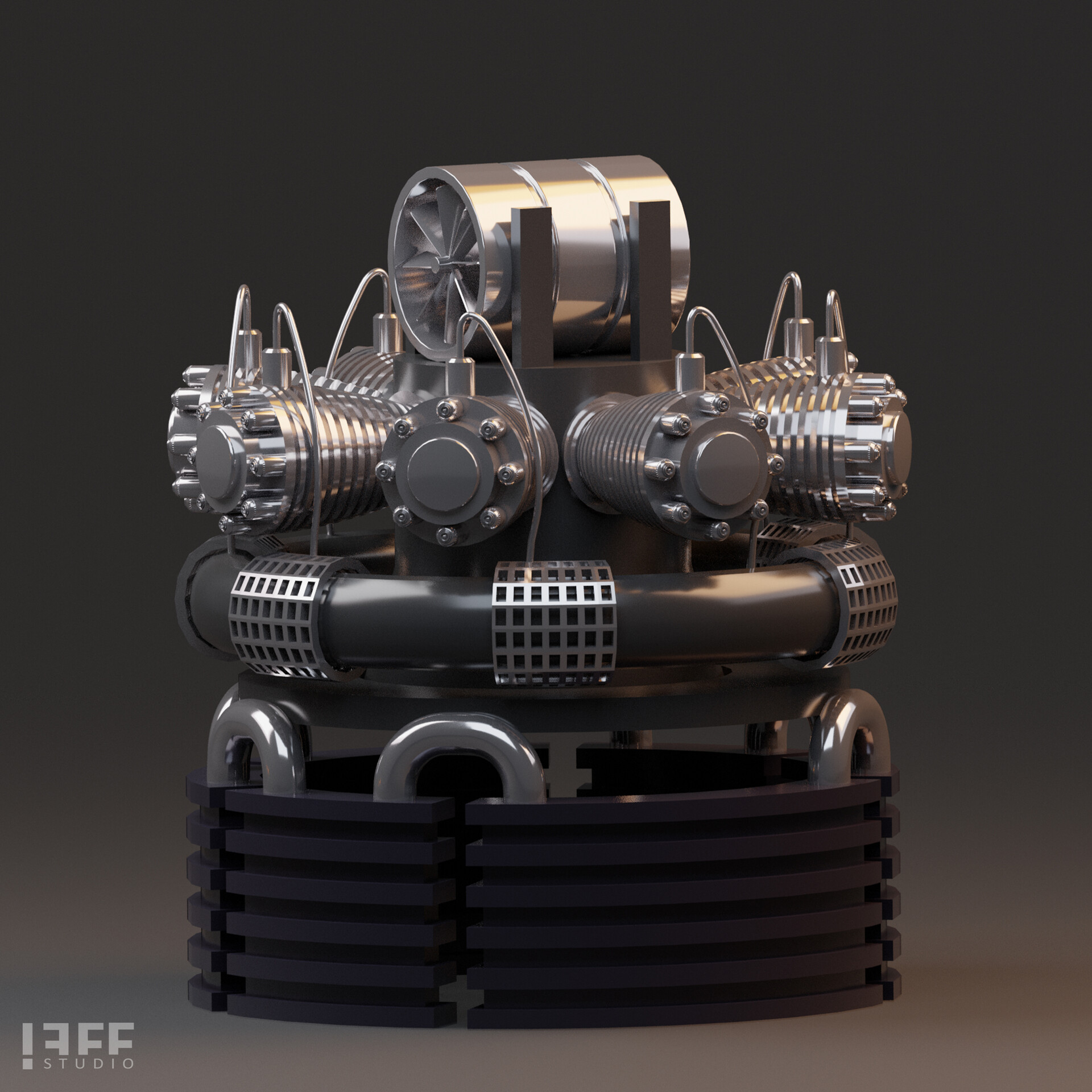 ArtStation - 11 JEFF STUDIO ENGINE 3D MODELS