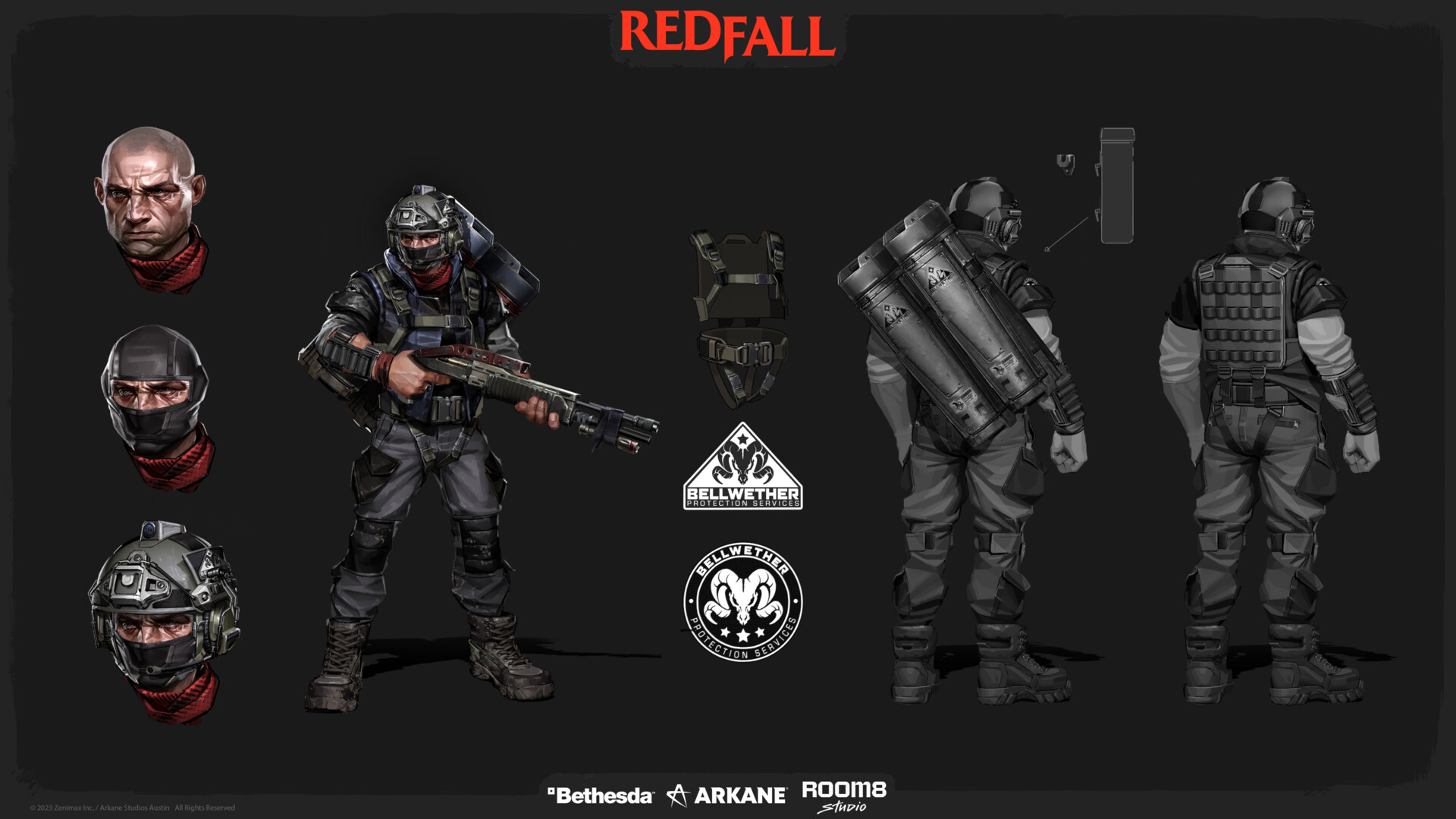 Room 8 Studio - Portfolio - Character Concept Art (Redfall)