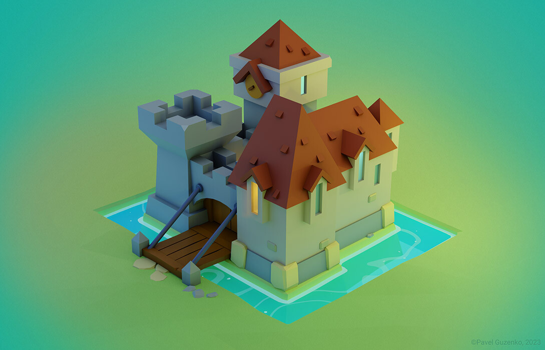 ArtStation - Lowpoly Castle