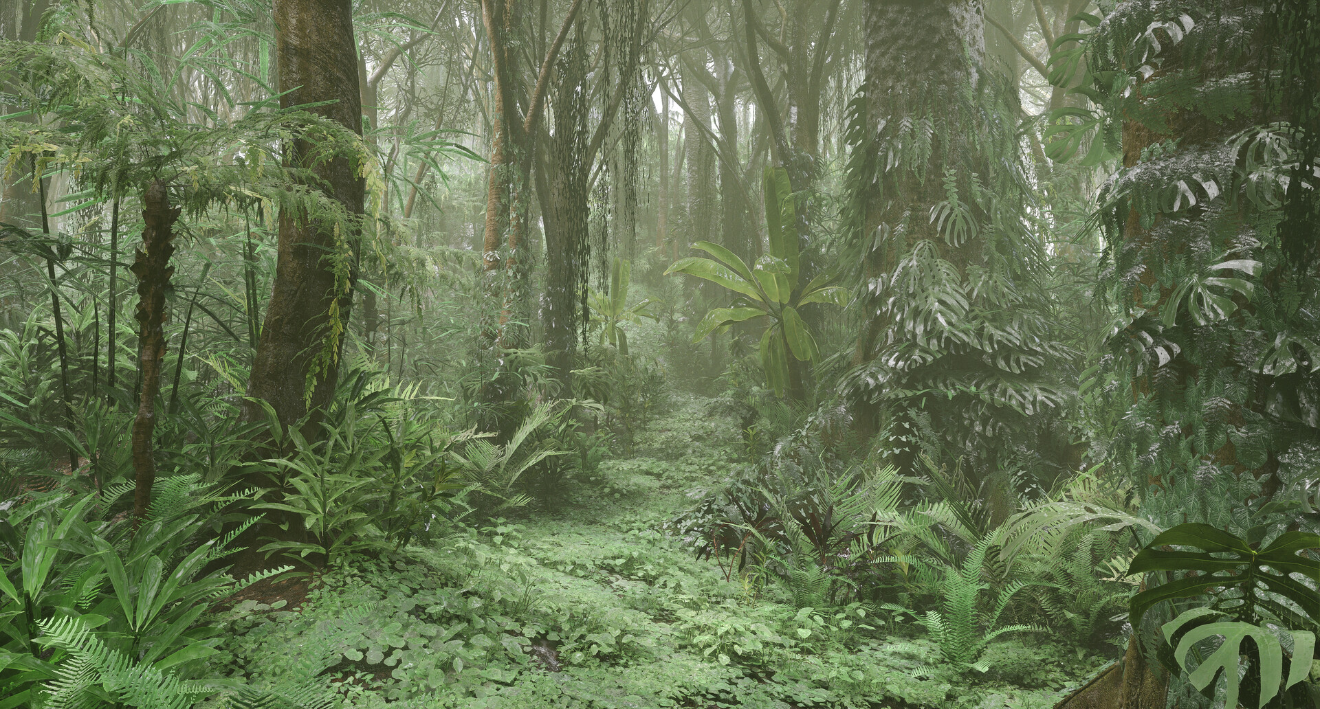 ArtStation - Rainforest environment UE5 & SpeedTree made for PS4