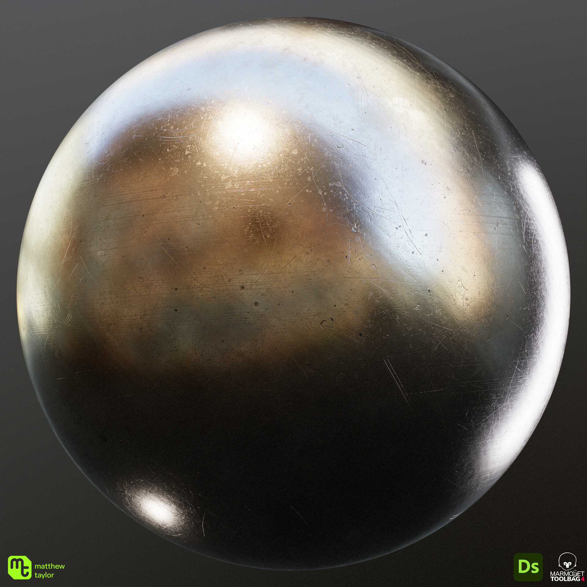 Matt Taylor's Portfolio - Rusty Painted Steel - Material Generator