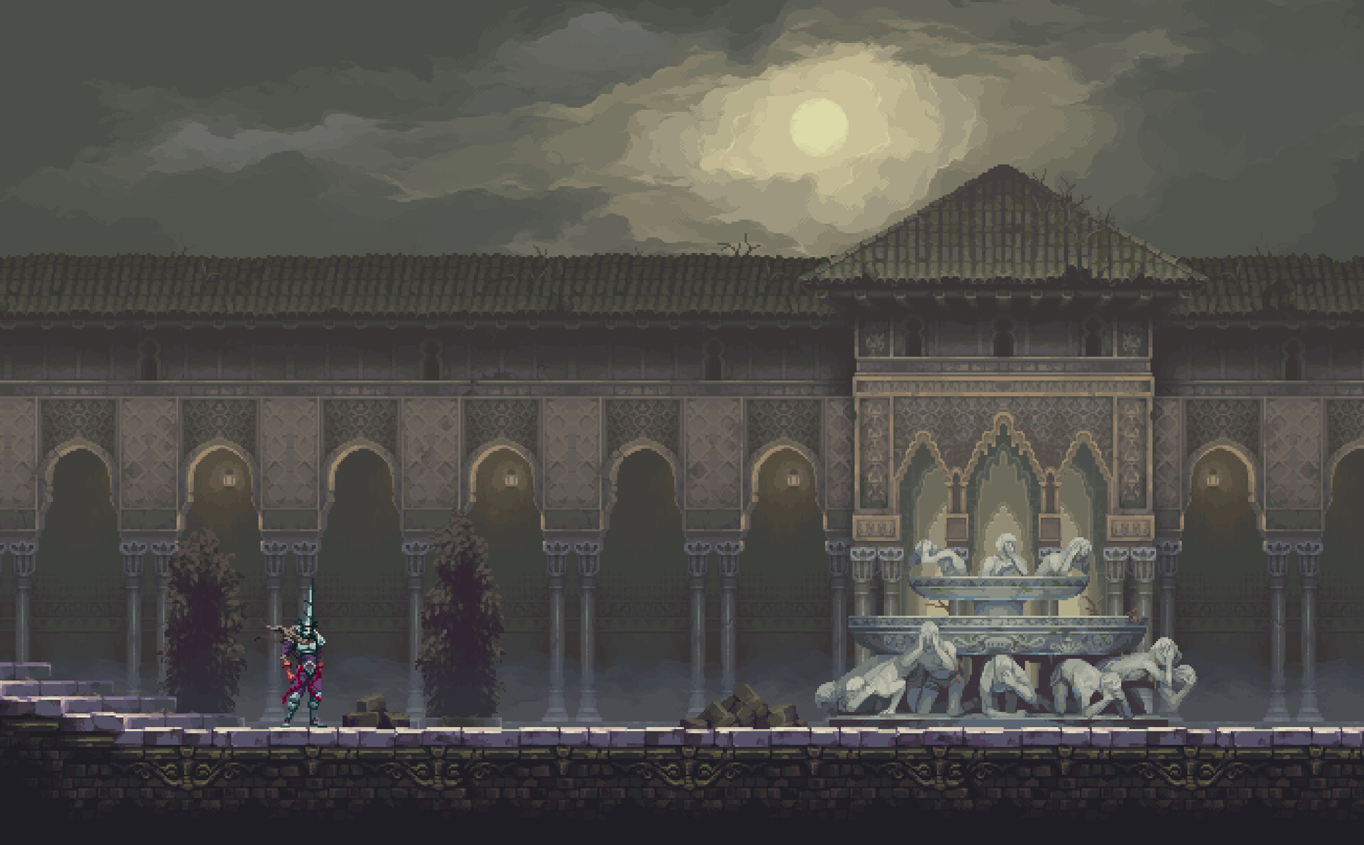 ArtStation - Two Moons - Patio