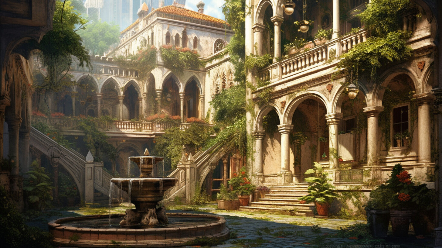 Concept Art - 400 Renaissance Environment Concept(4k) | Vol_79