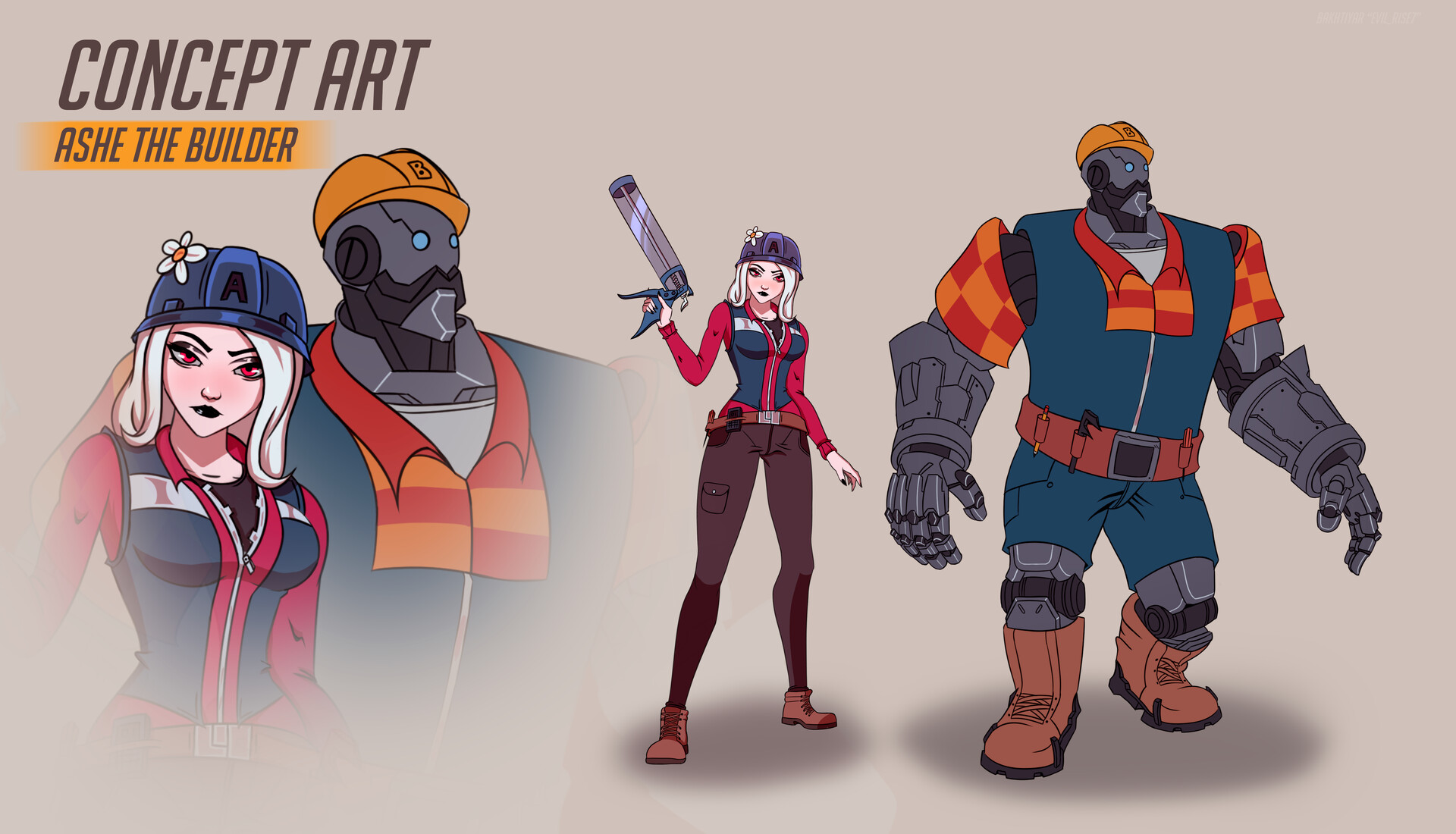 ArtStation - [Fan-Art] Ashe The Builder