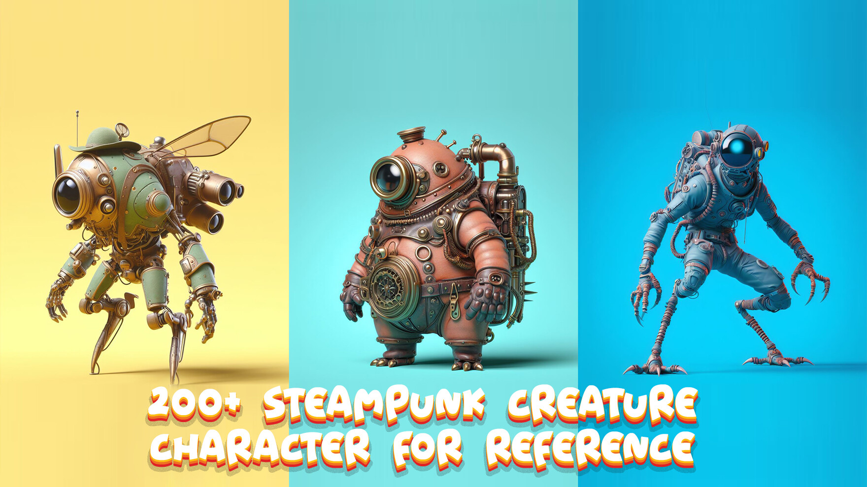 ArtStation - 200+ creature designs [steampunk style] for reference