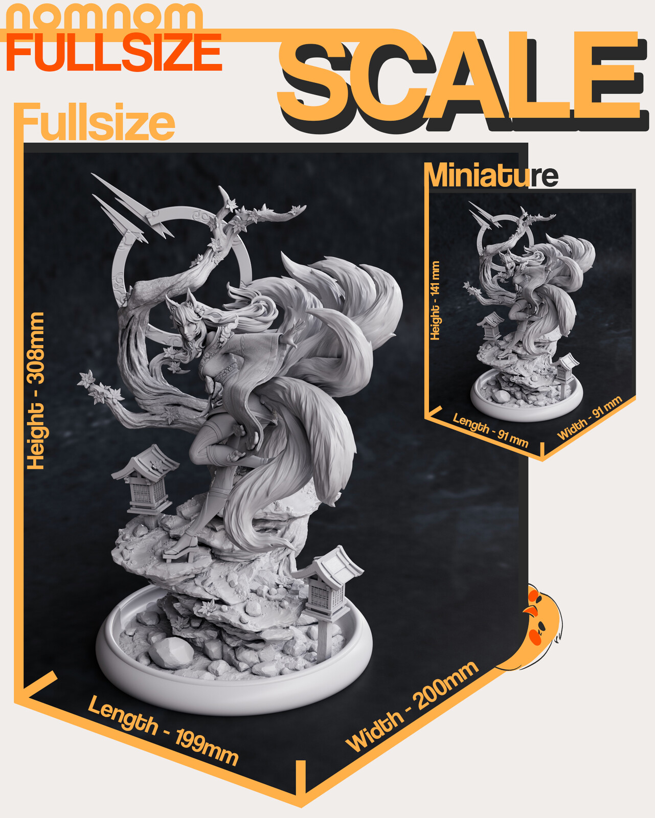 NomNom Figures - Ahri Spirit Blossom - League of Legends