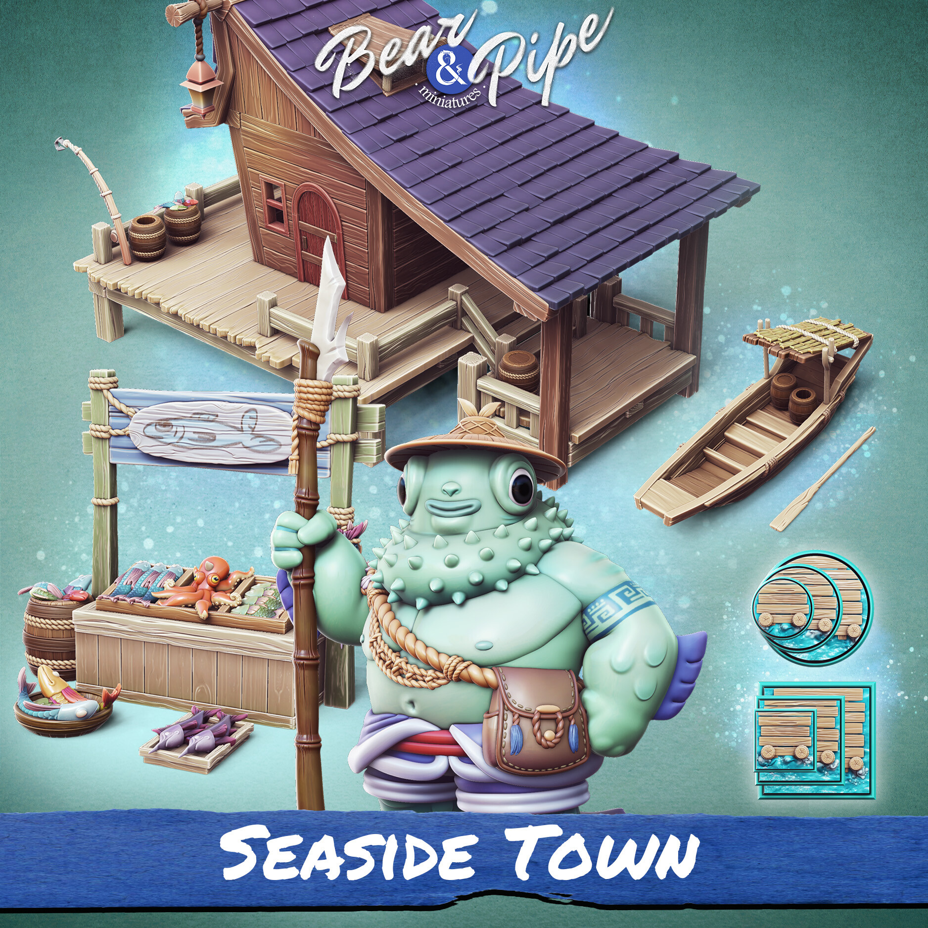 ArtStation - Seaside Town Miniatures
