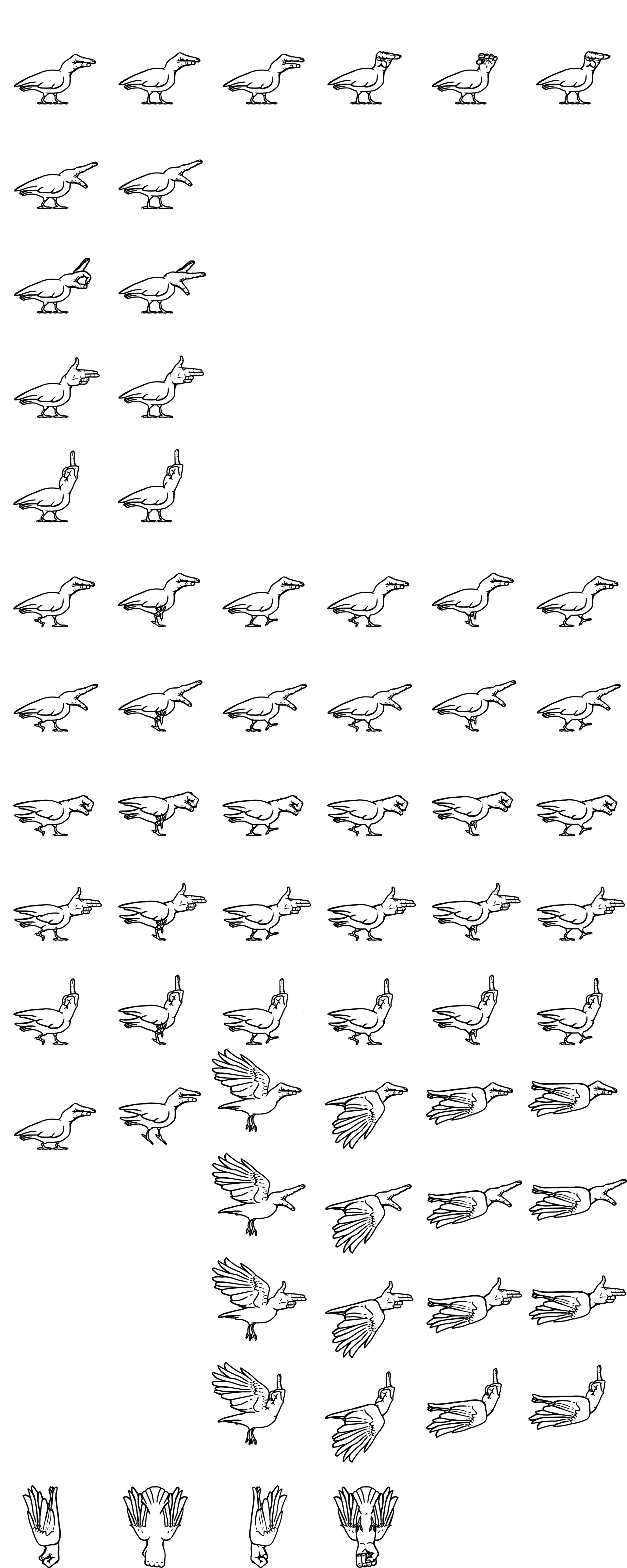Mat Chartrand - Flippy The Bird - Sprites