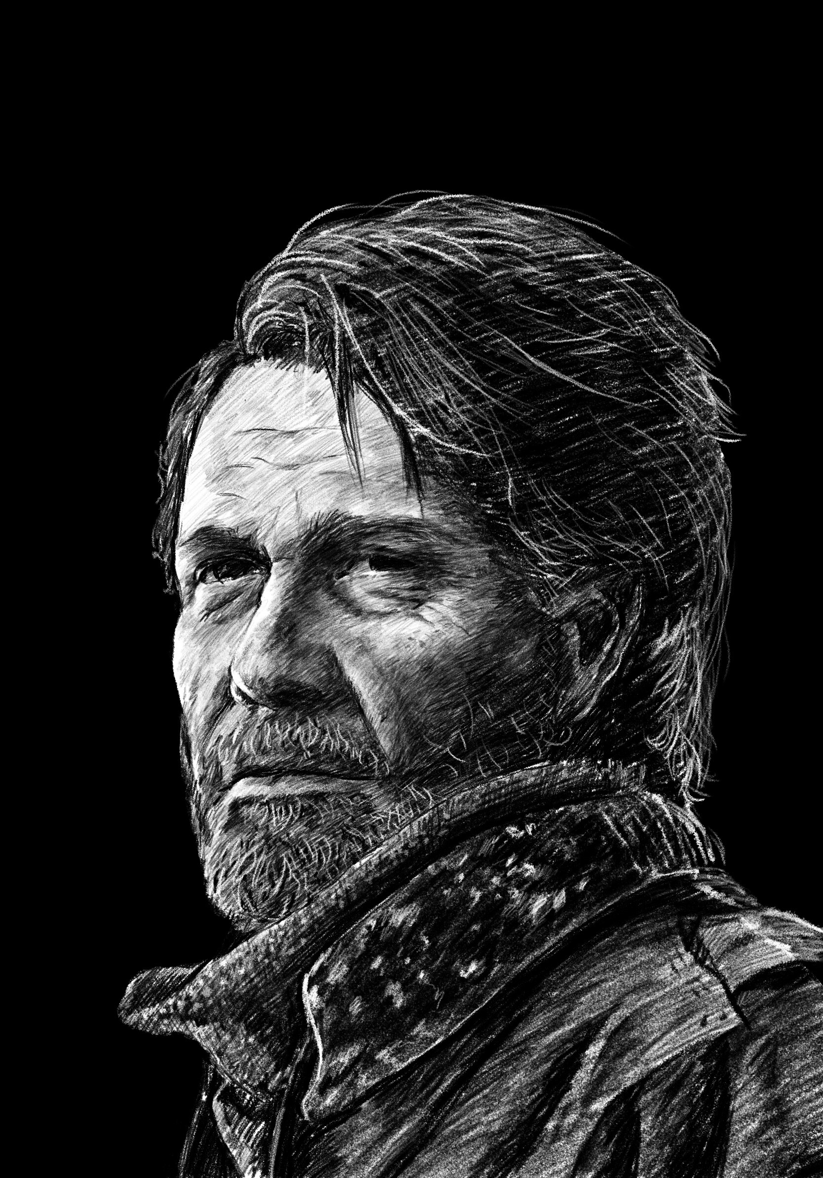 ArtStation - Joel poster art from the last of us