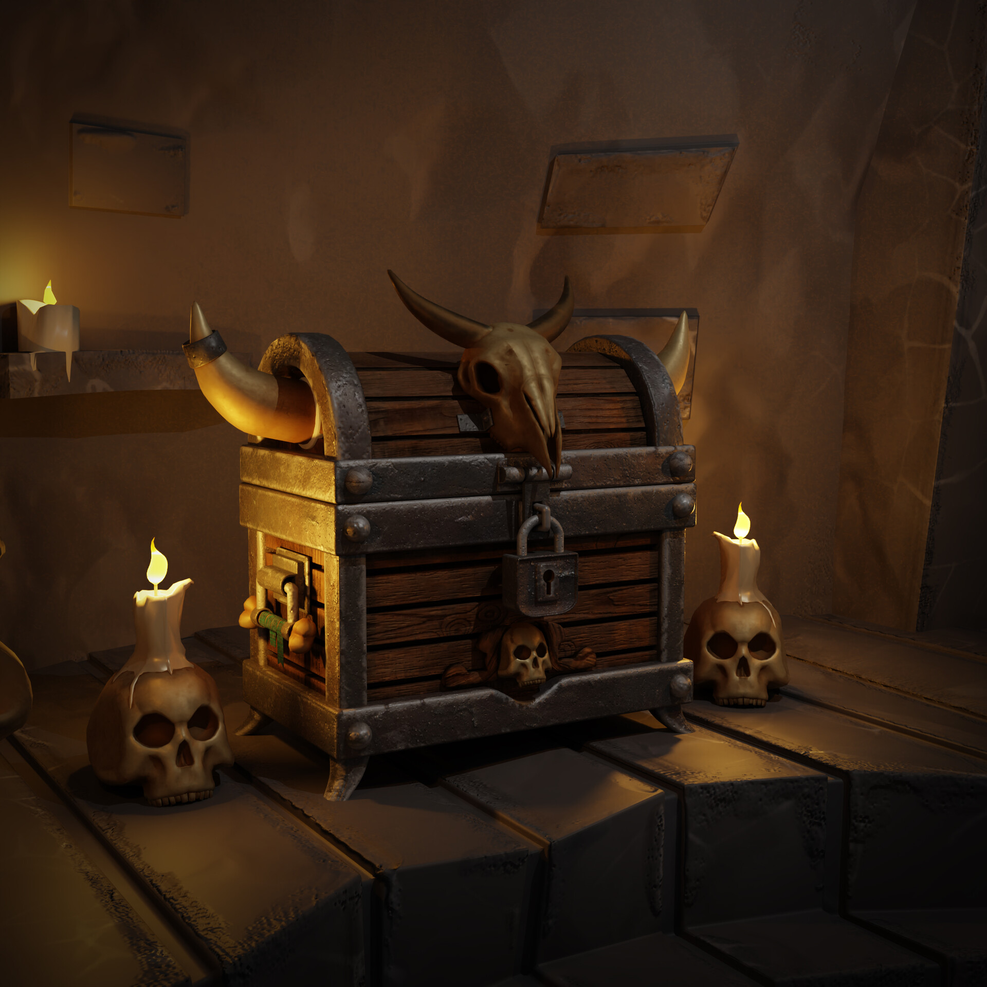 ArtStation - Chest 3D Modeling & Sculpting