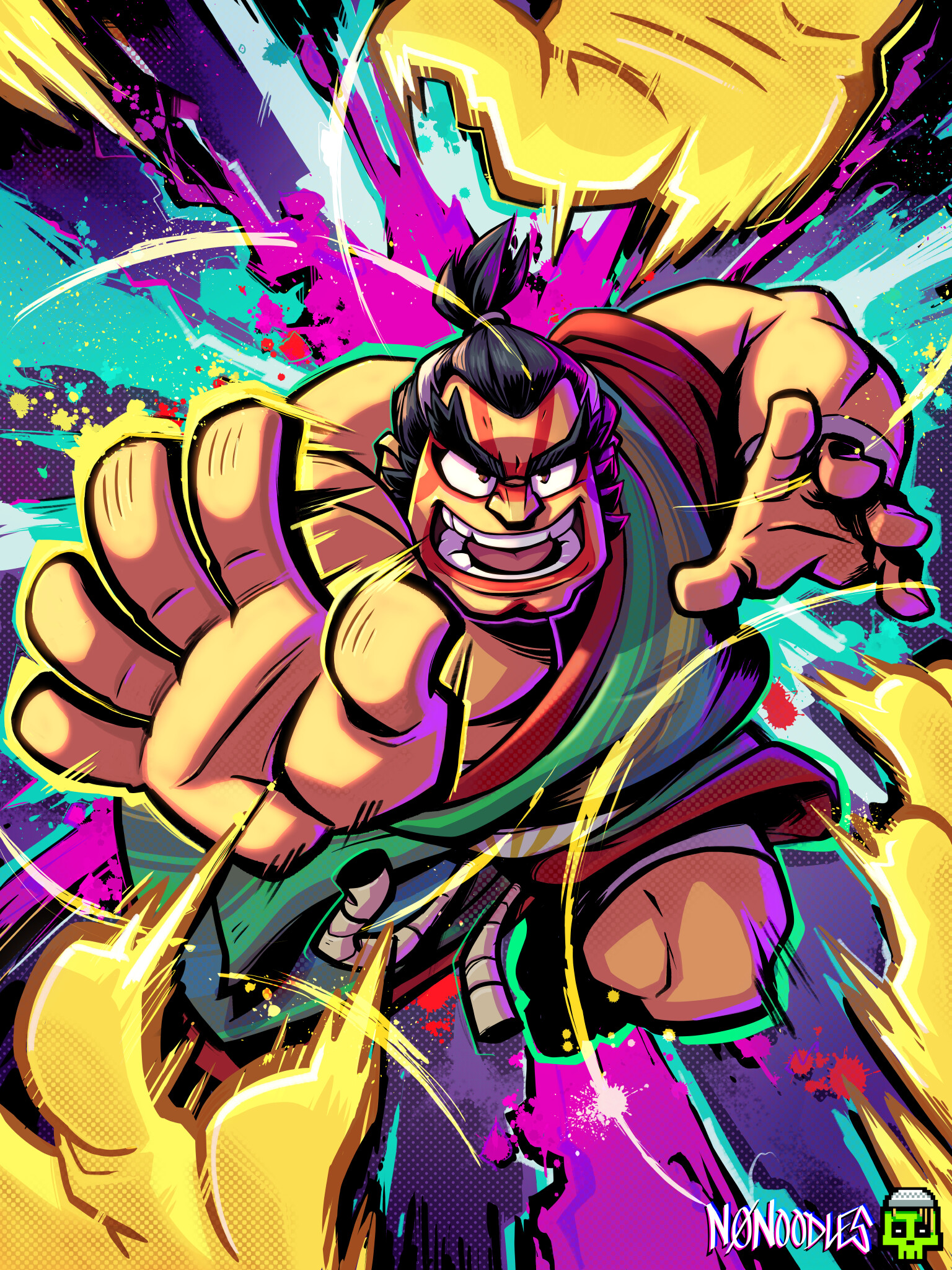 ArtStation - Hundred Hand Slap Edmond Honda