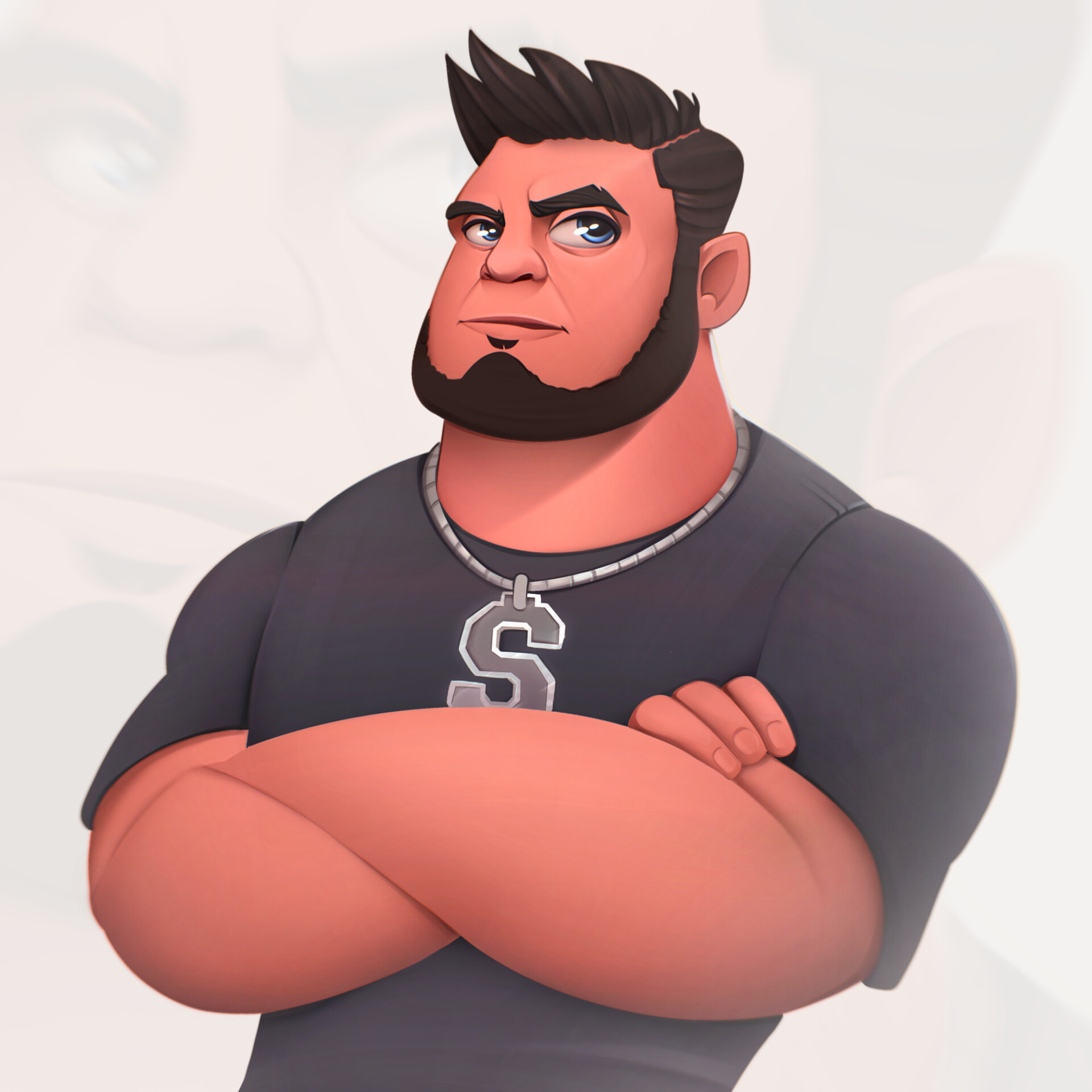 ArtStation - BILL THE BOUNCER | Character design | Casual