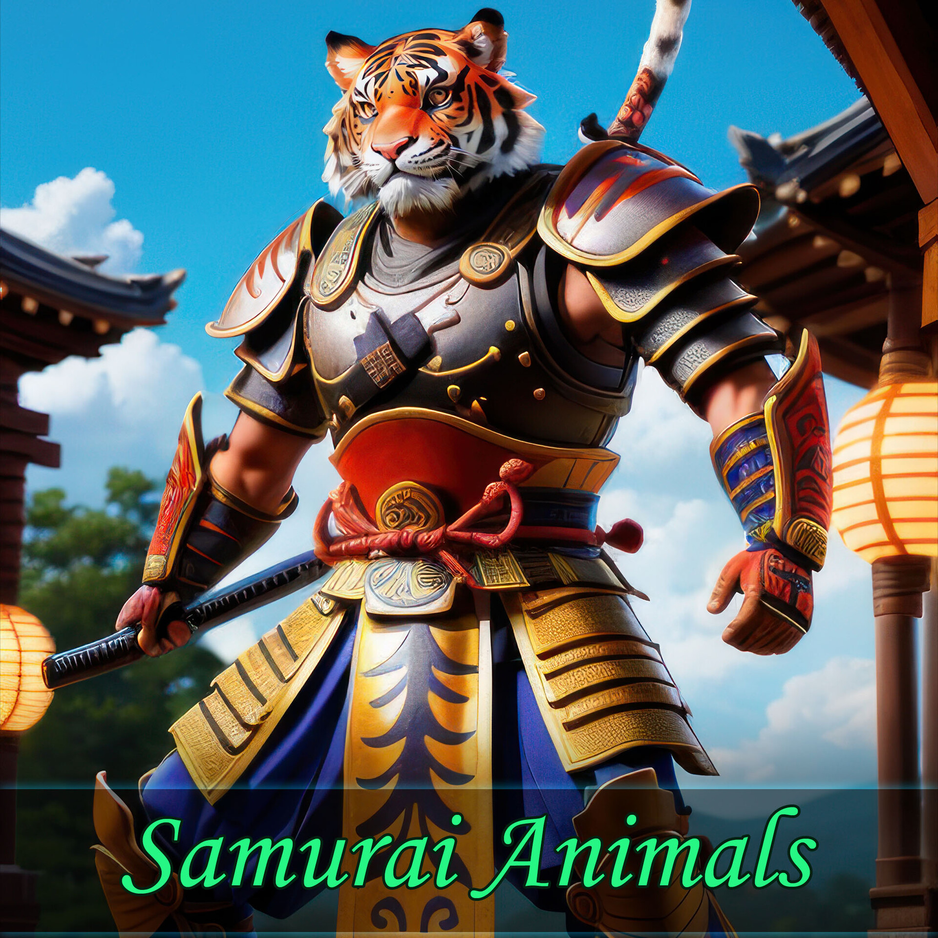 ArtStation - +210 Samurai Animals Reference Pack _ 4k _ V4