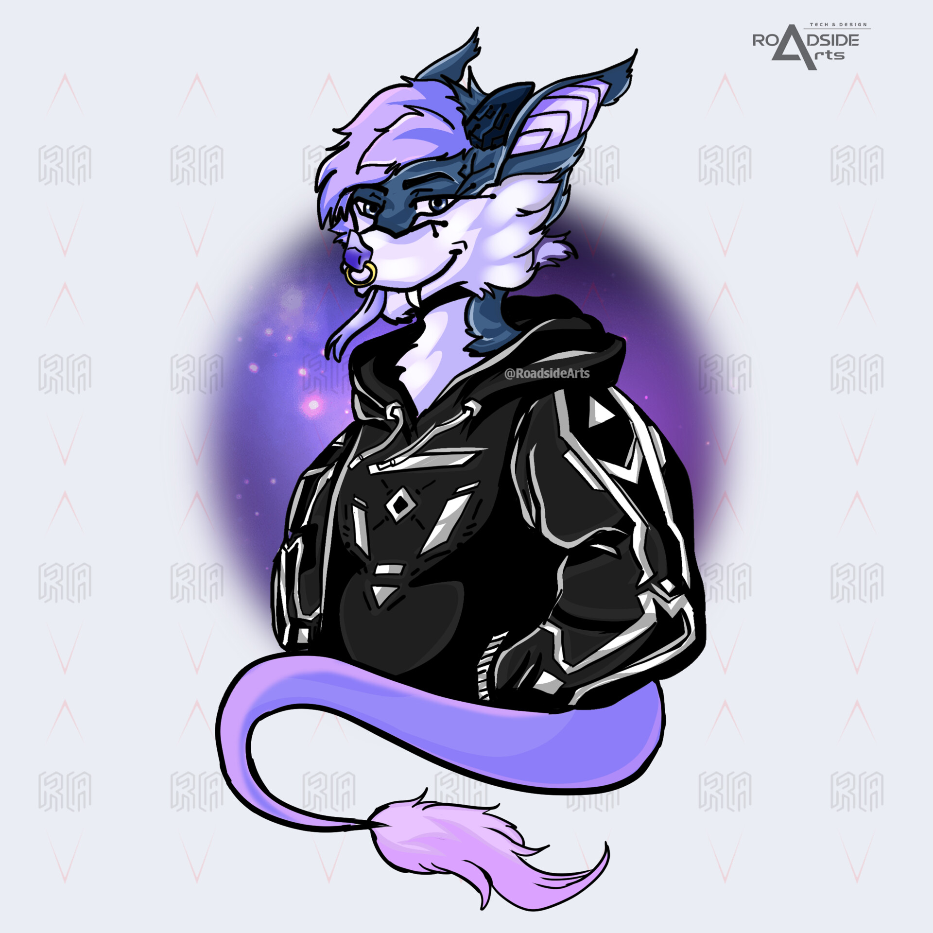 ArtStation - Furry Fursona Tatto Style PFP