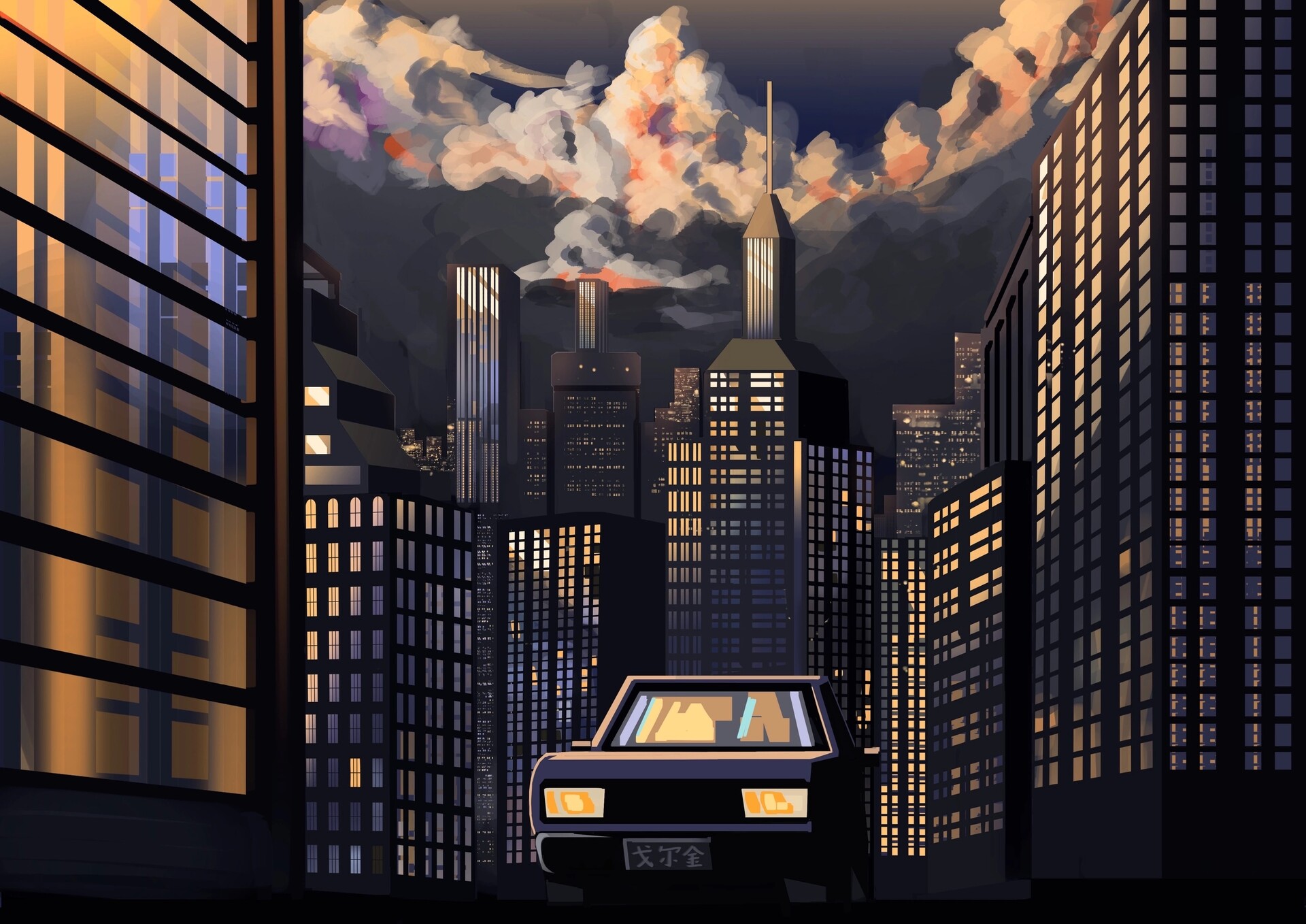 ArtStation - 90s cityroad