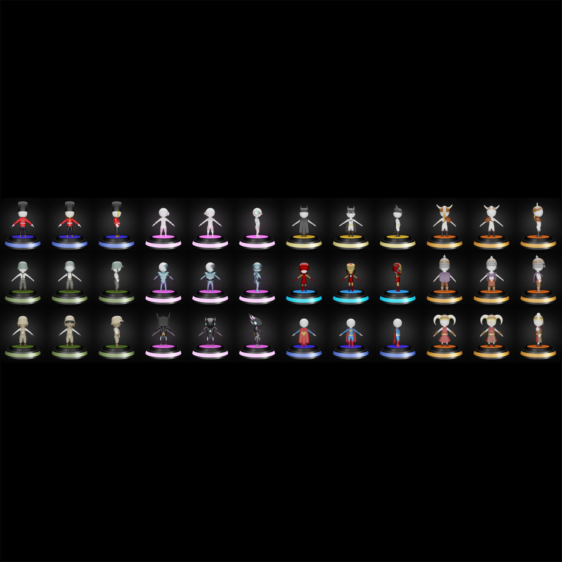 ArtStation - Hypercasual Lowpoly Level Skin Pack-1