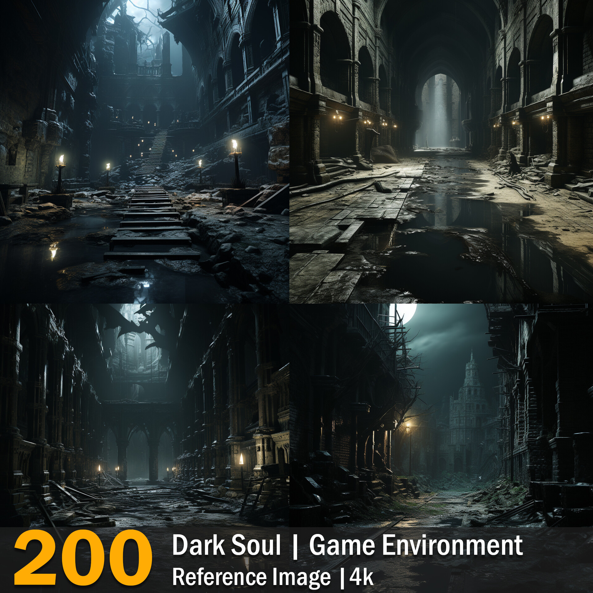 Lumière - Dark Soul | Game Environment | Reference Images | 4K