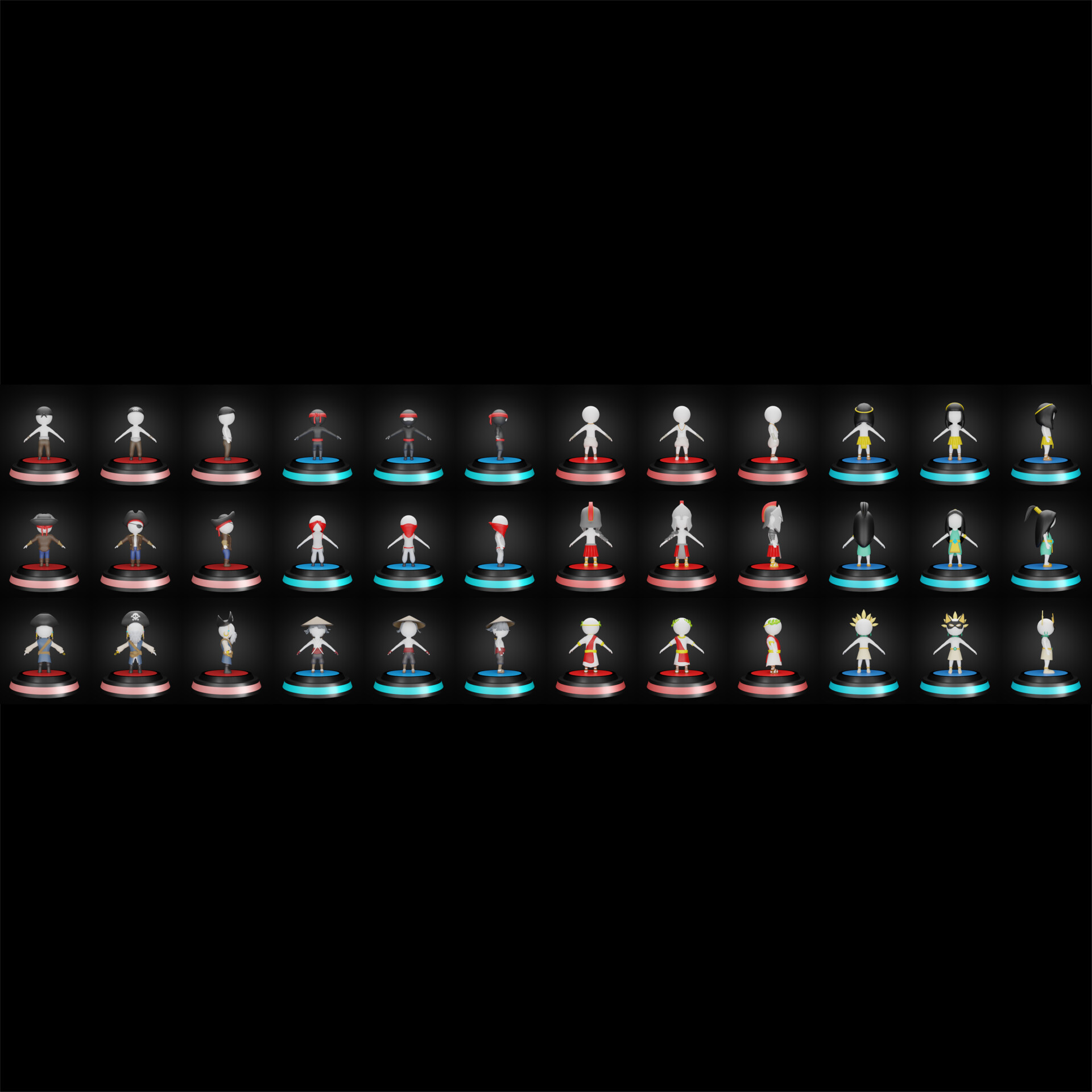 ArtStation - Hypercasual Lowpoly Level Skin Pack-2