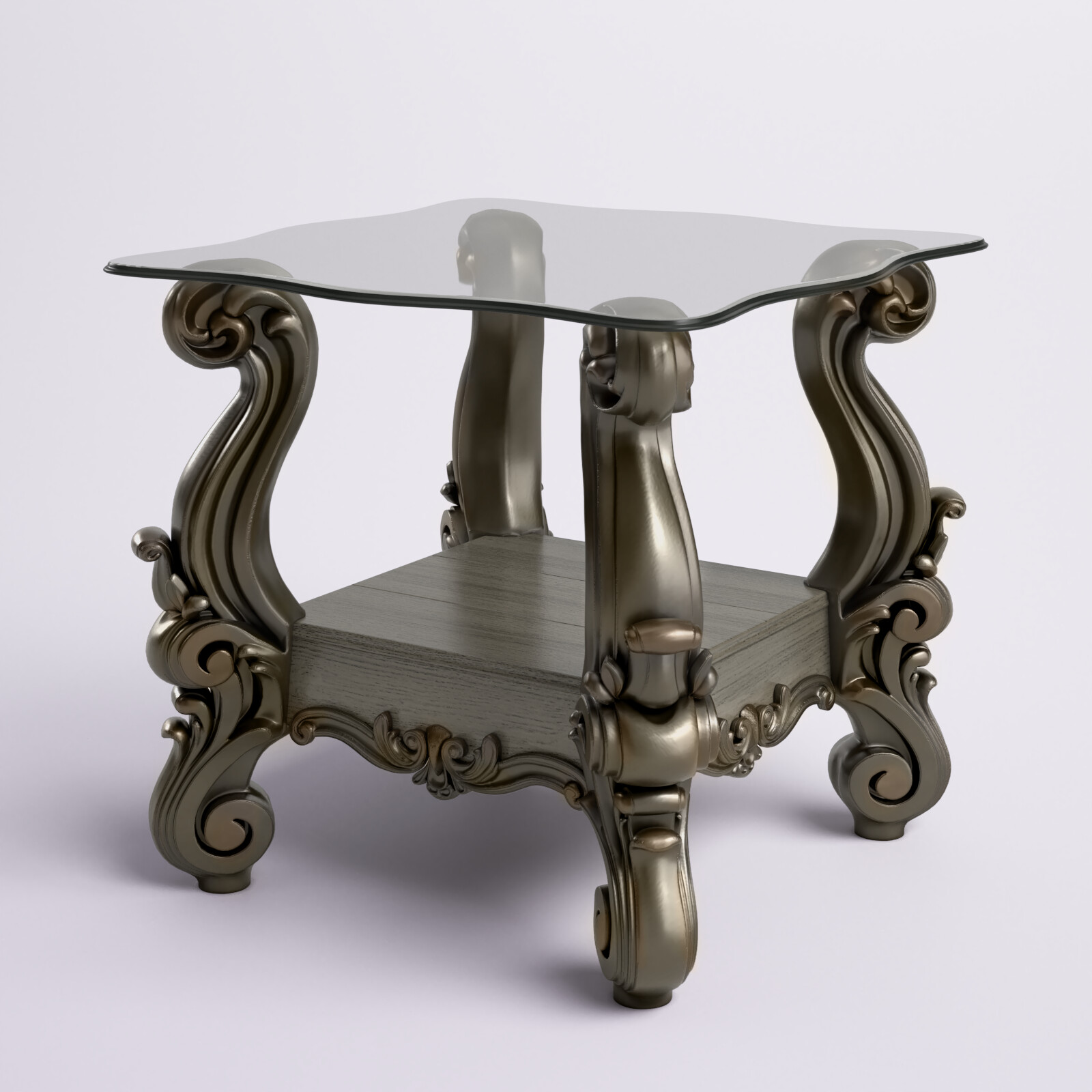 ArtStation - HomeRoots Antique End Table