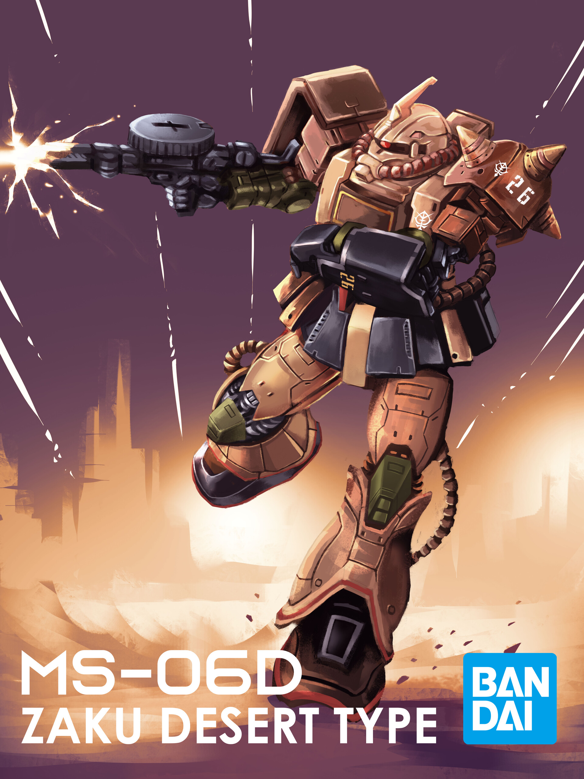 ArtStation - Zaku MS-06D Desert Type