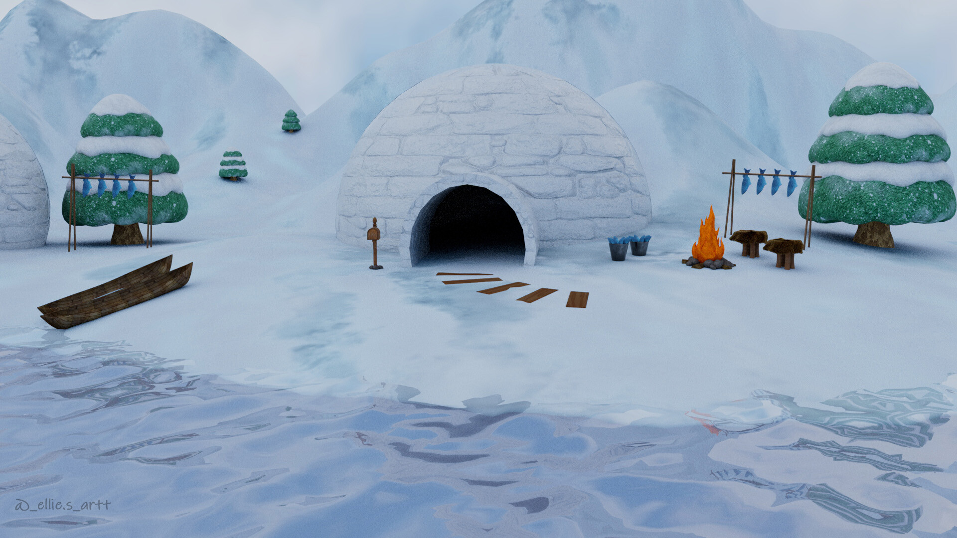 ArtStation - Arctic scenario