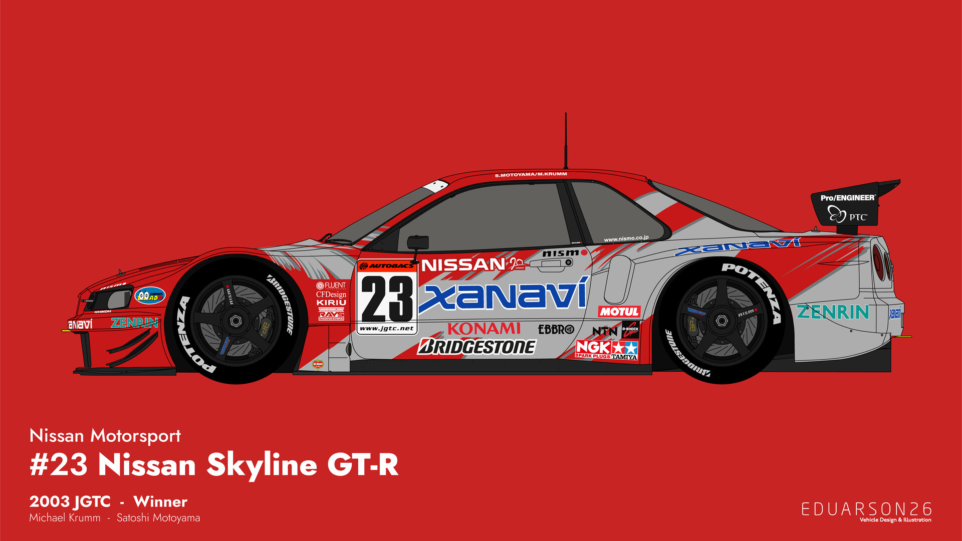 Eduardo Peña - Nissan Skyline GT-R (R34) GT500