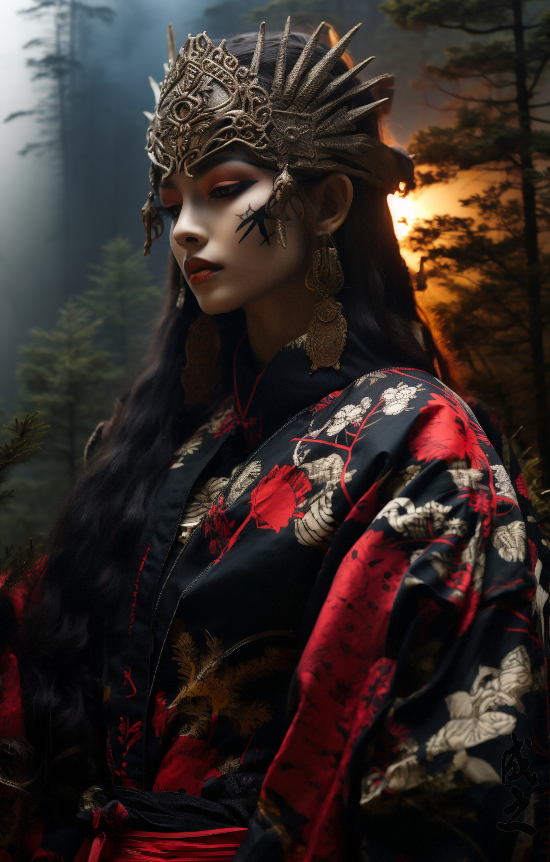 ArtStation - Ooyatsu-Hime ( Japanese goddess of trees )