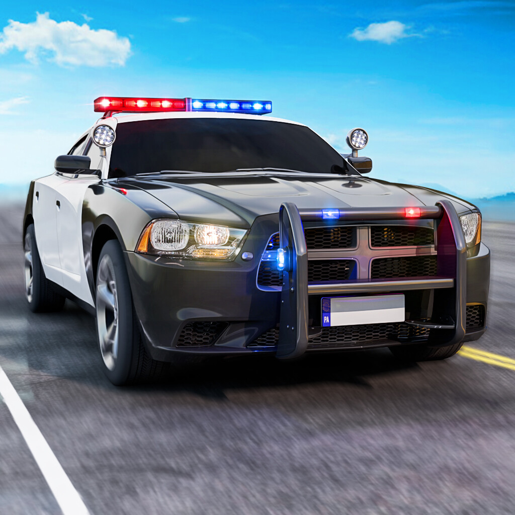 ArtStation - Police Car Icon