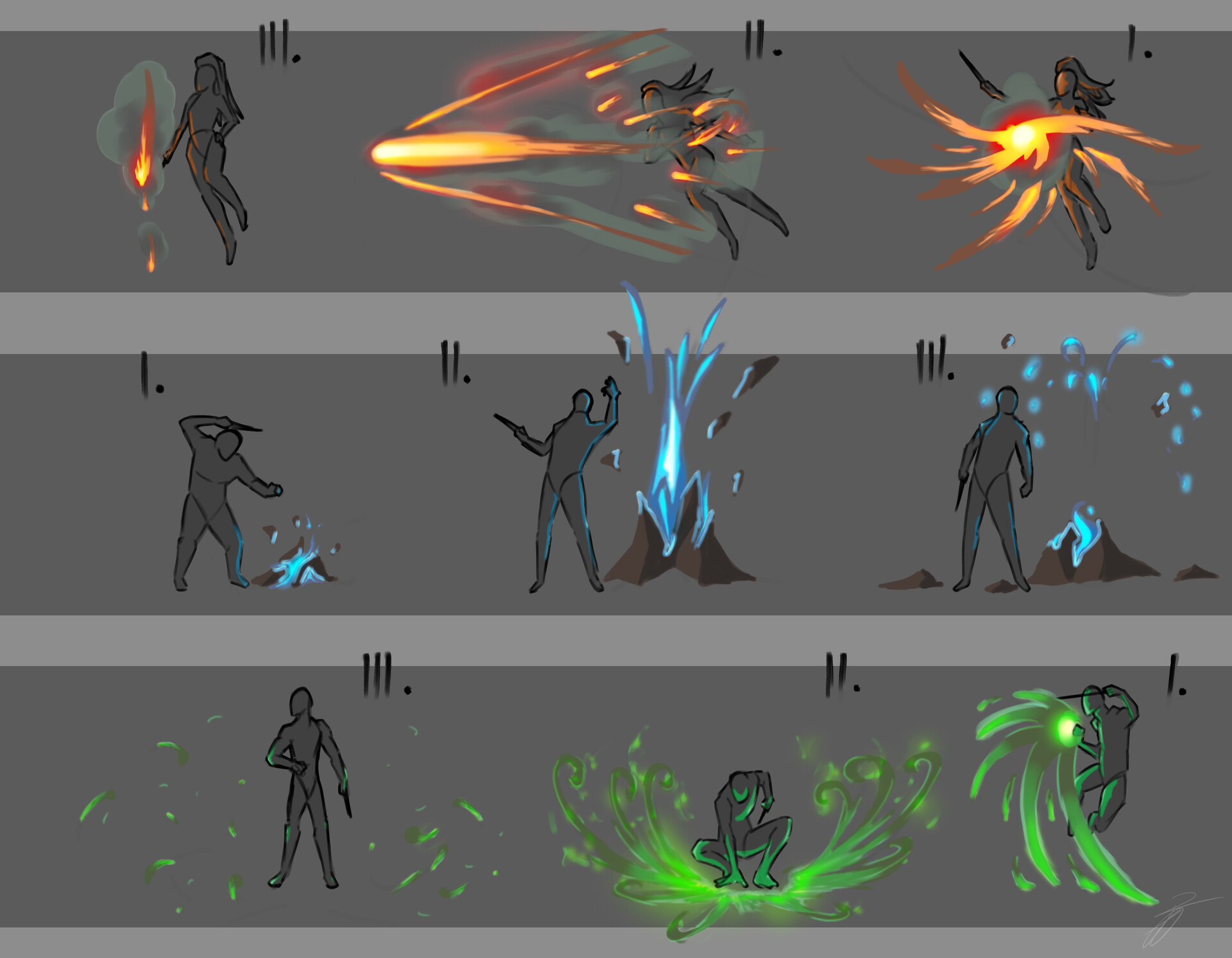 ArtStation - Spellwork Abilities Concept Art