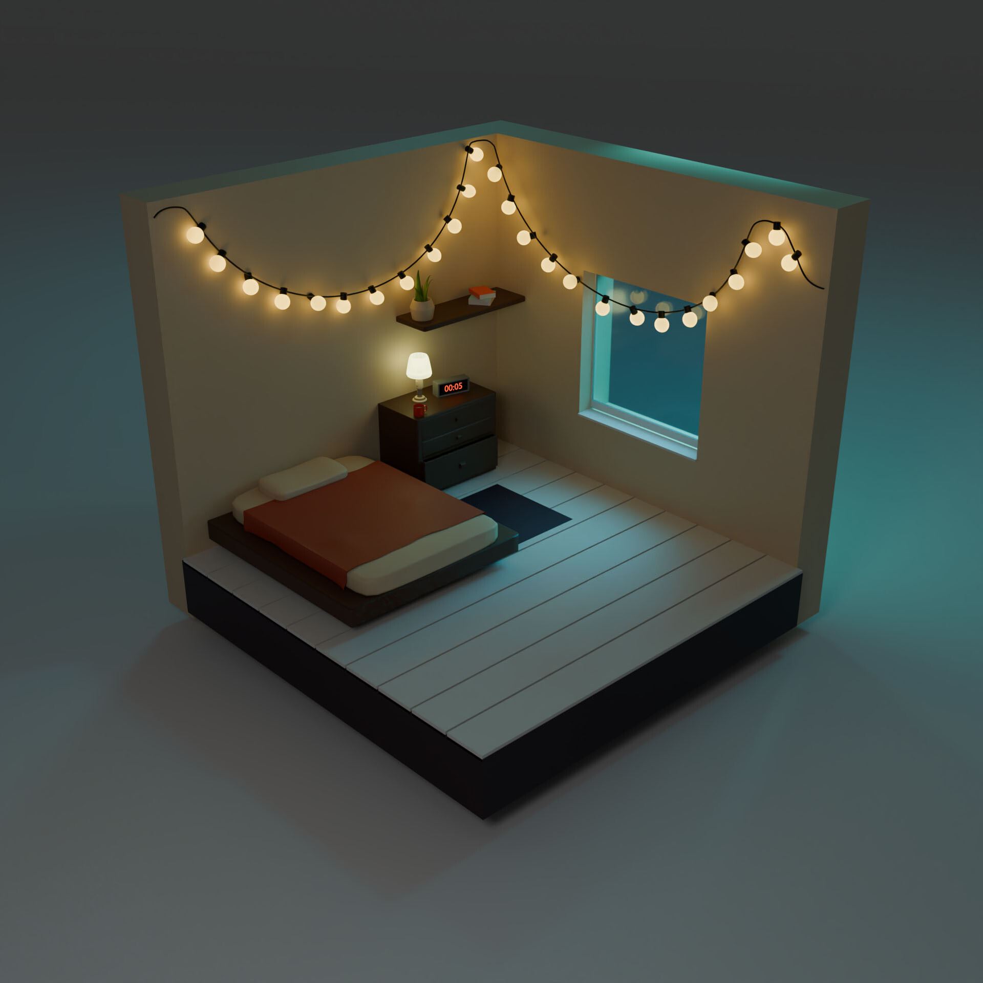 ArtStation - Miniature bedroom