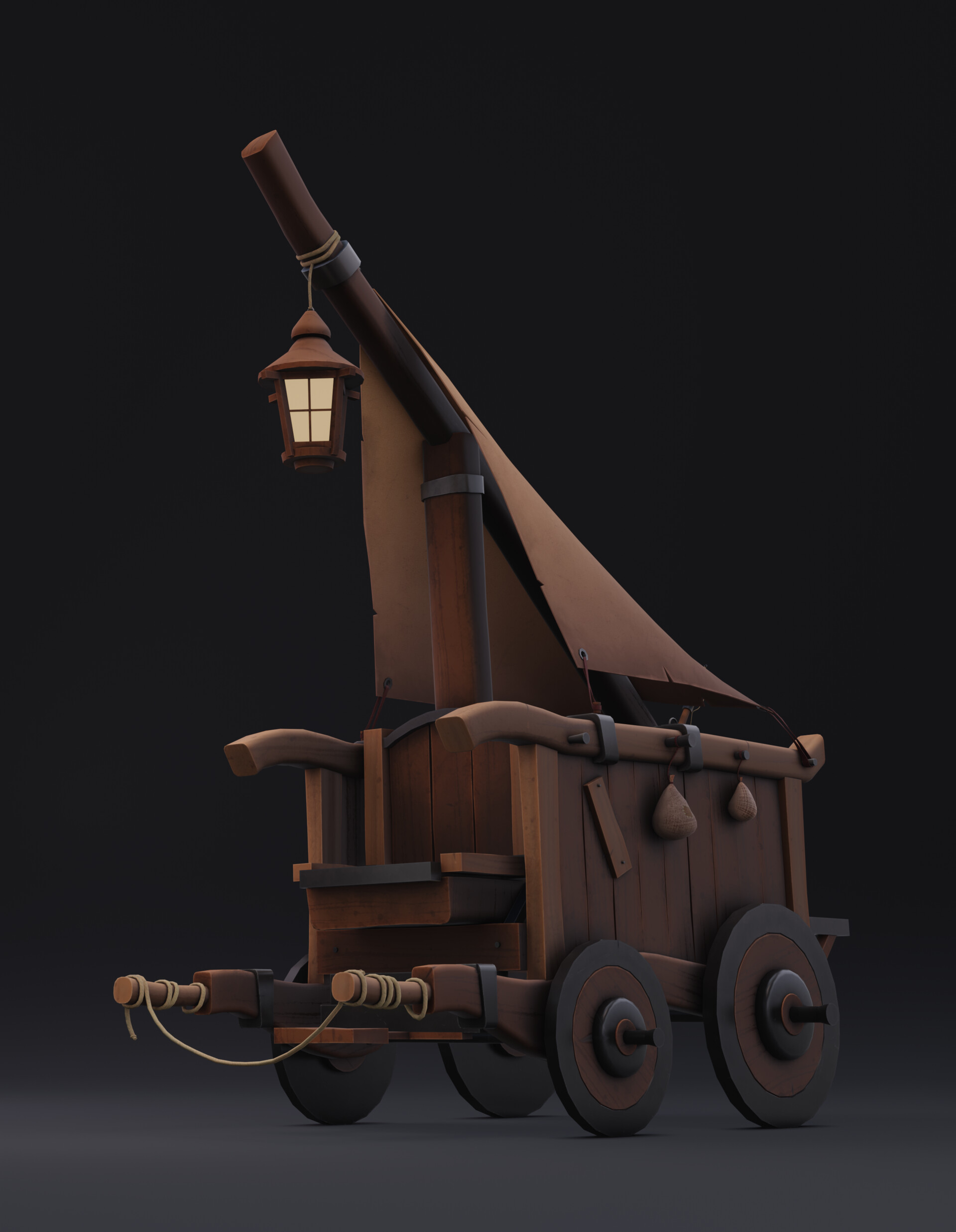 ArtStation - Wooden cart