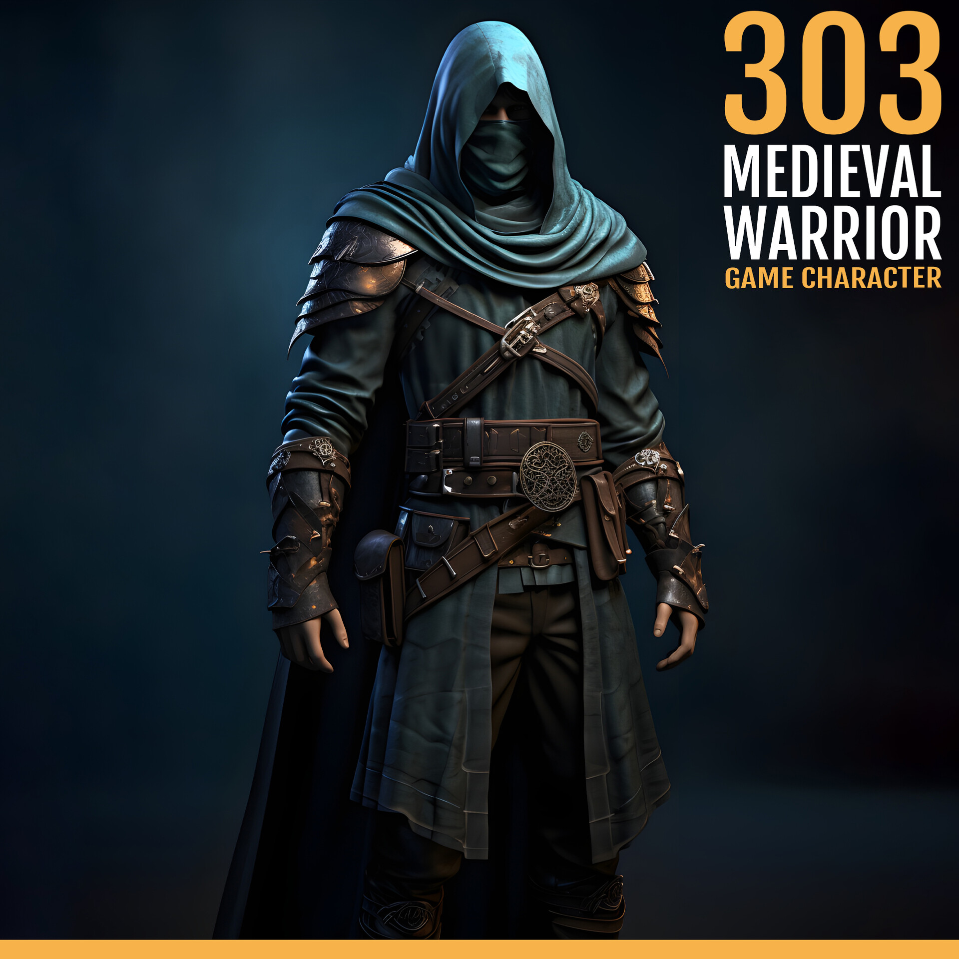 ArtStation - 303 Medieval Warrior Game Character