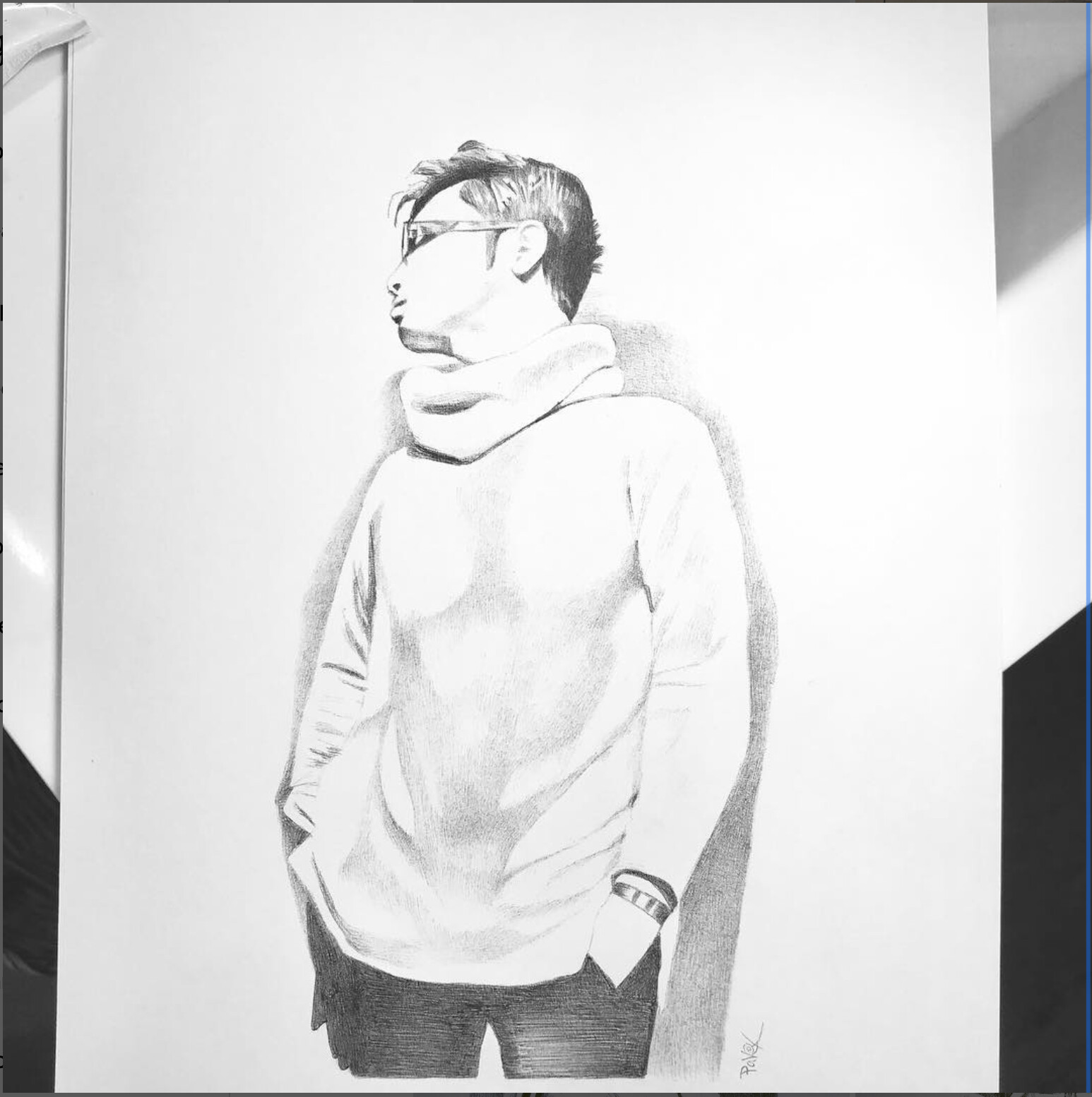 ArtStation - 2017 old self-portrait drawing